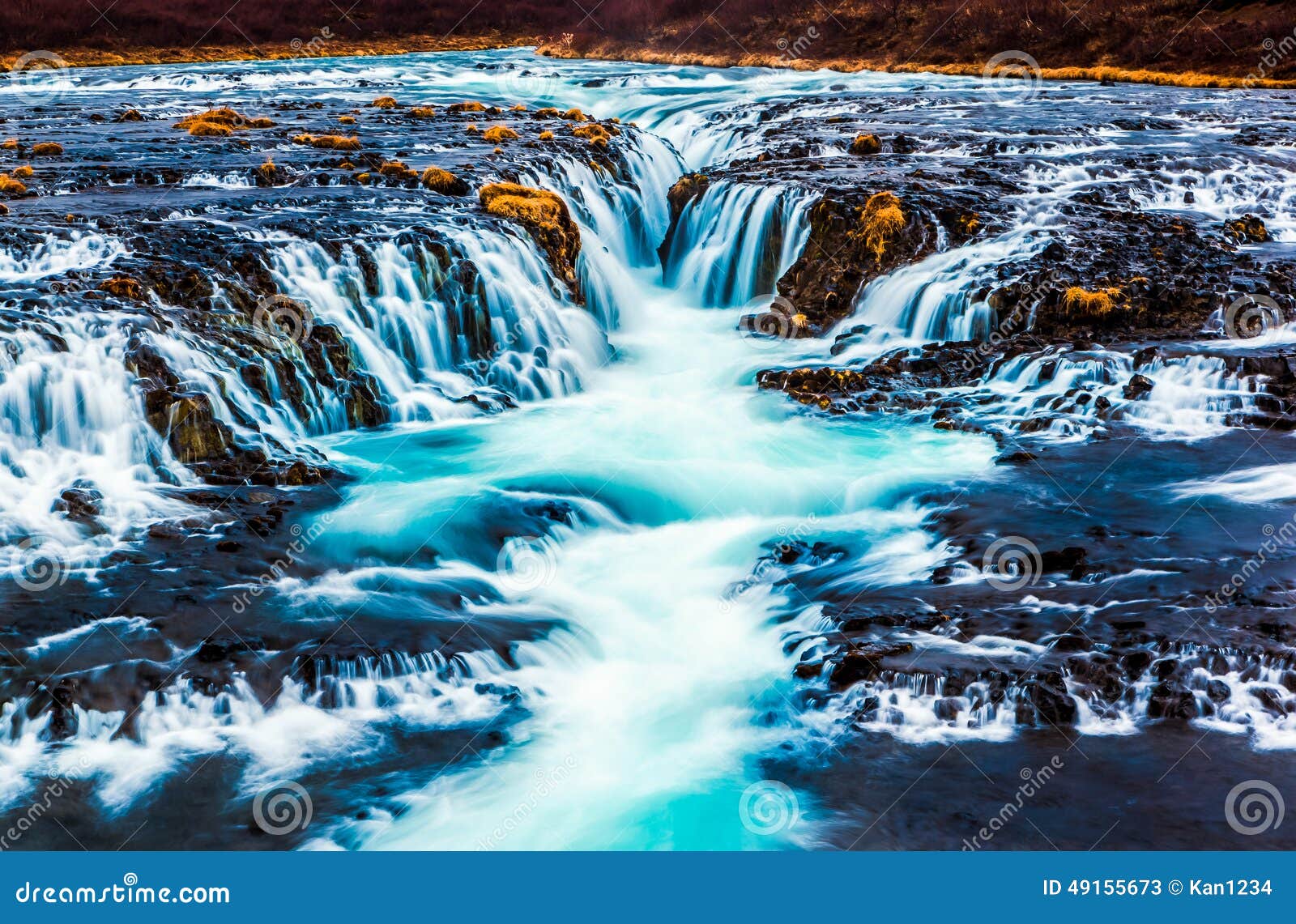 Beautiful Cascade Waterfalls From Krka National Park Royalty-Free Stock ...