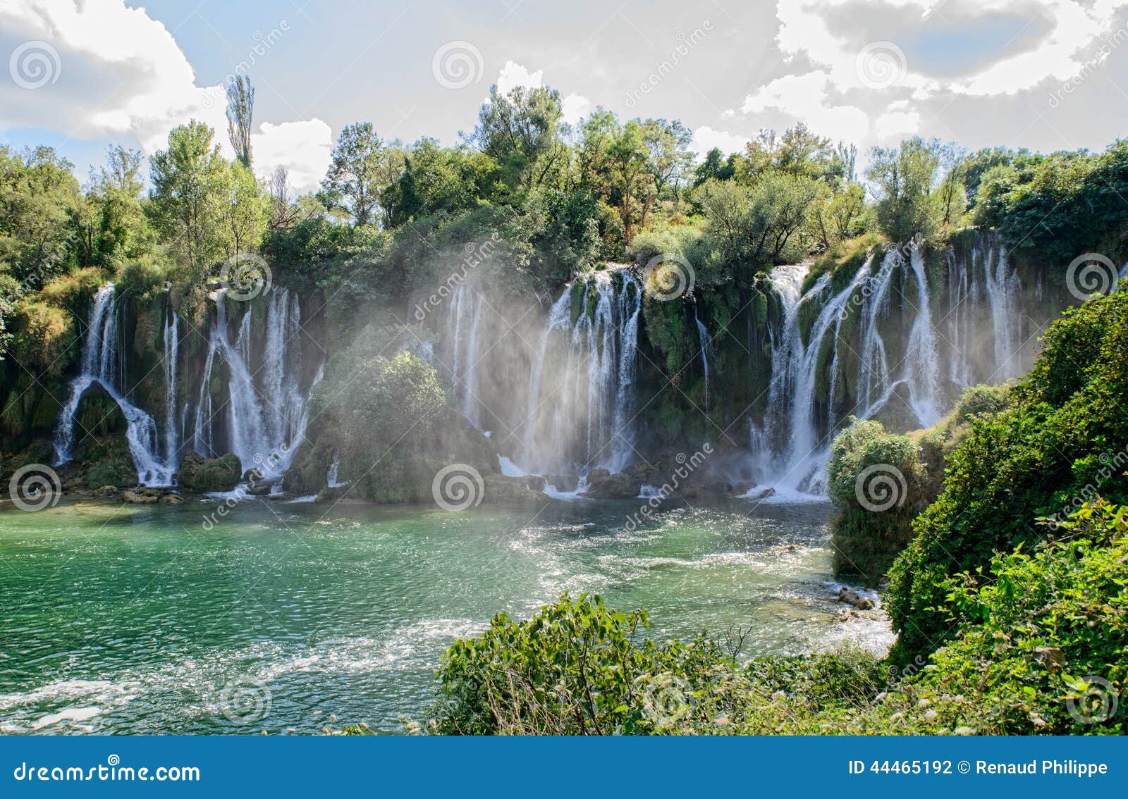 Beautiful Cascade Water Fall Stock Photo - Image of environment, high ...
