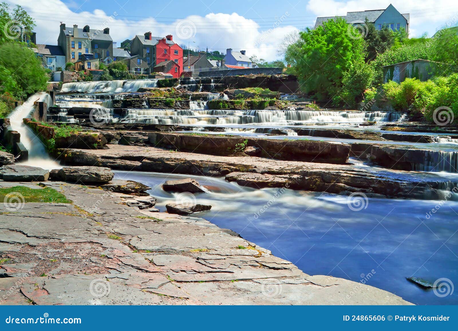 Beautiful Cascades of Ennistymon Stock Photo - Image of landscape ...