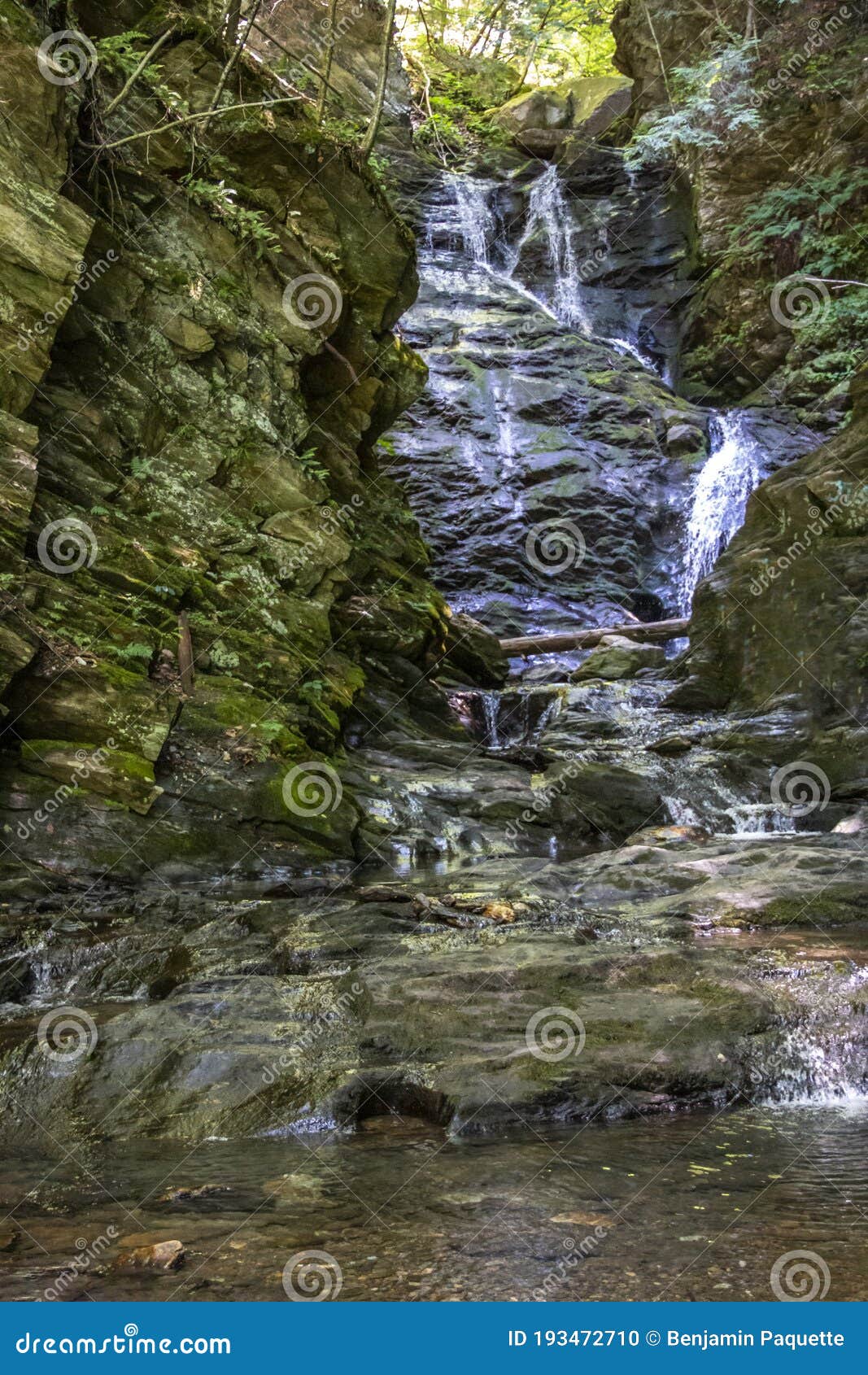 Beautiful Cascading Waterfall Over Rocks Stock Photo - Image of stream ...