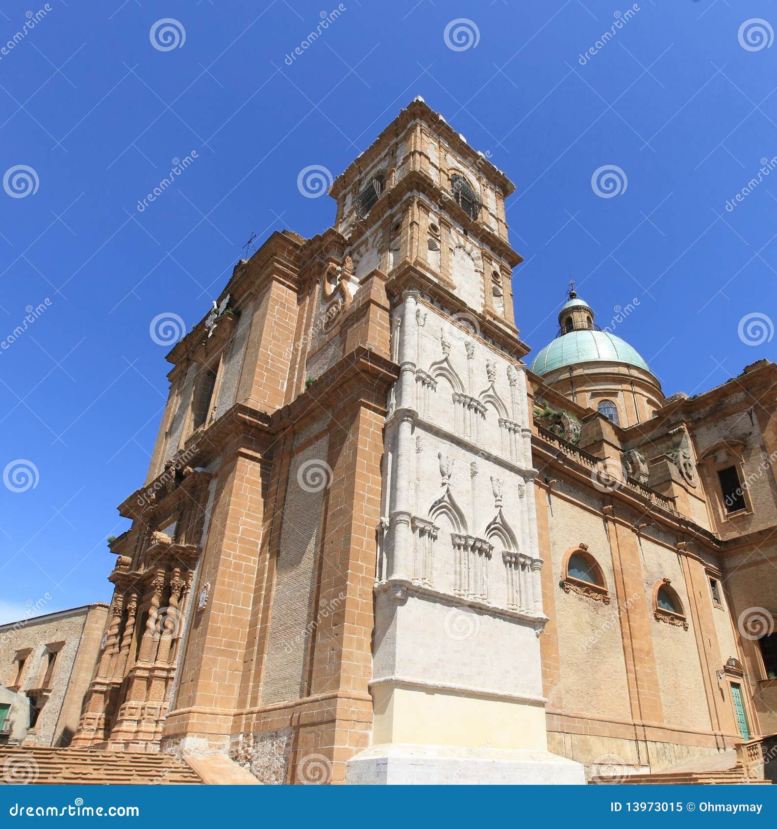 Beautiful Cathedral of Piazza Armerina Stock Image - Image of worship ...