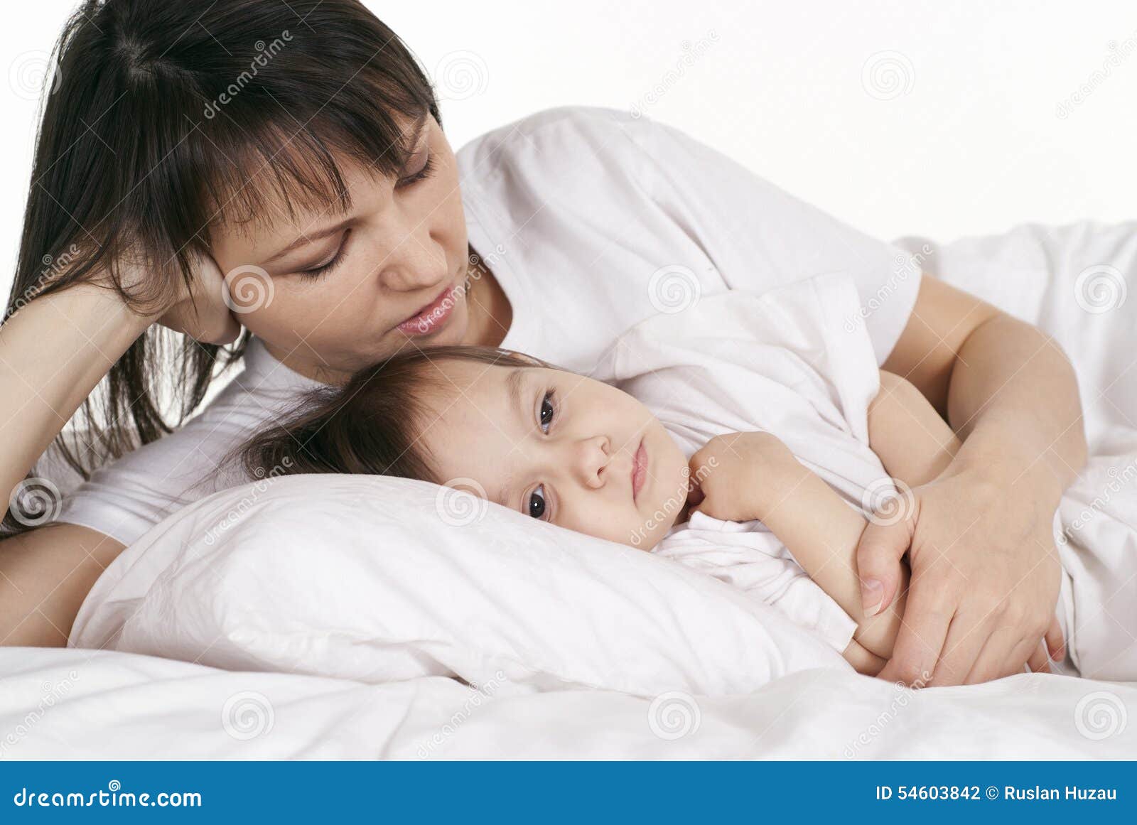 A Beautiful Caucasian Mummy with Her Daughter Stock Photo - Image of ...