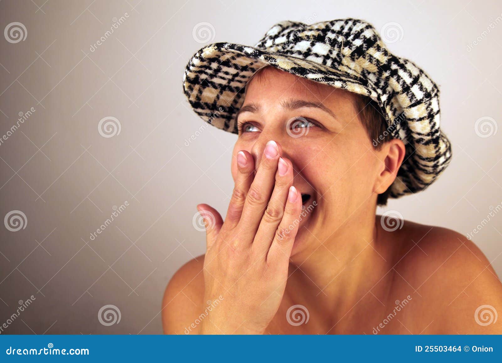 Beautiful Caucasian woman stock photo. Image of giggle - 25503464