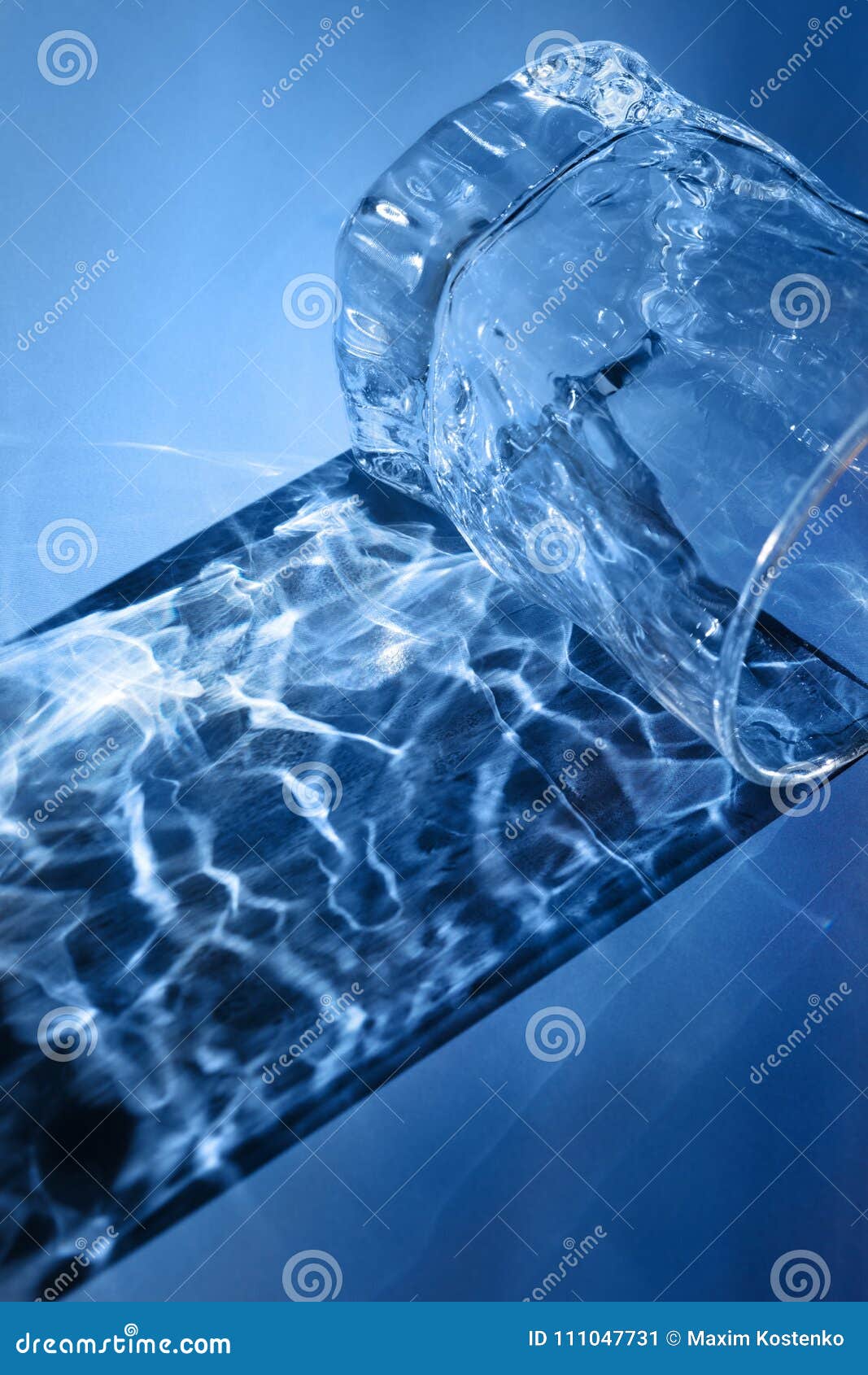 Beautiful Caustic Effect As Light Passes through a Glass Stock Image ...