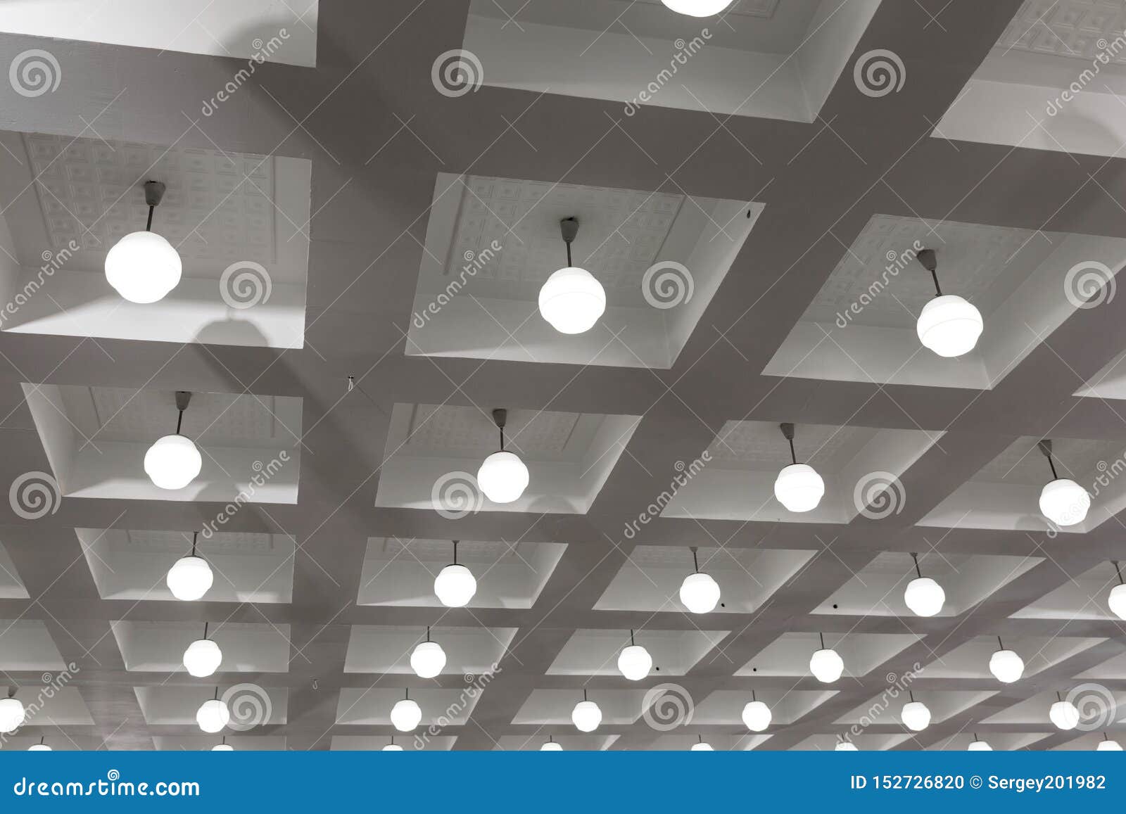 Beautiful Ceiling in the Banquet Hall. Contemporary Interior Design ...