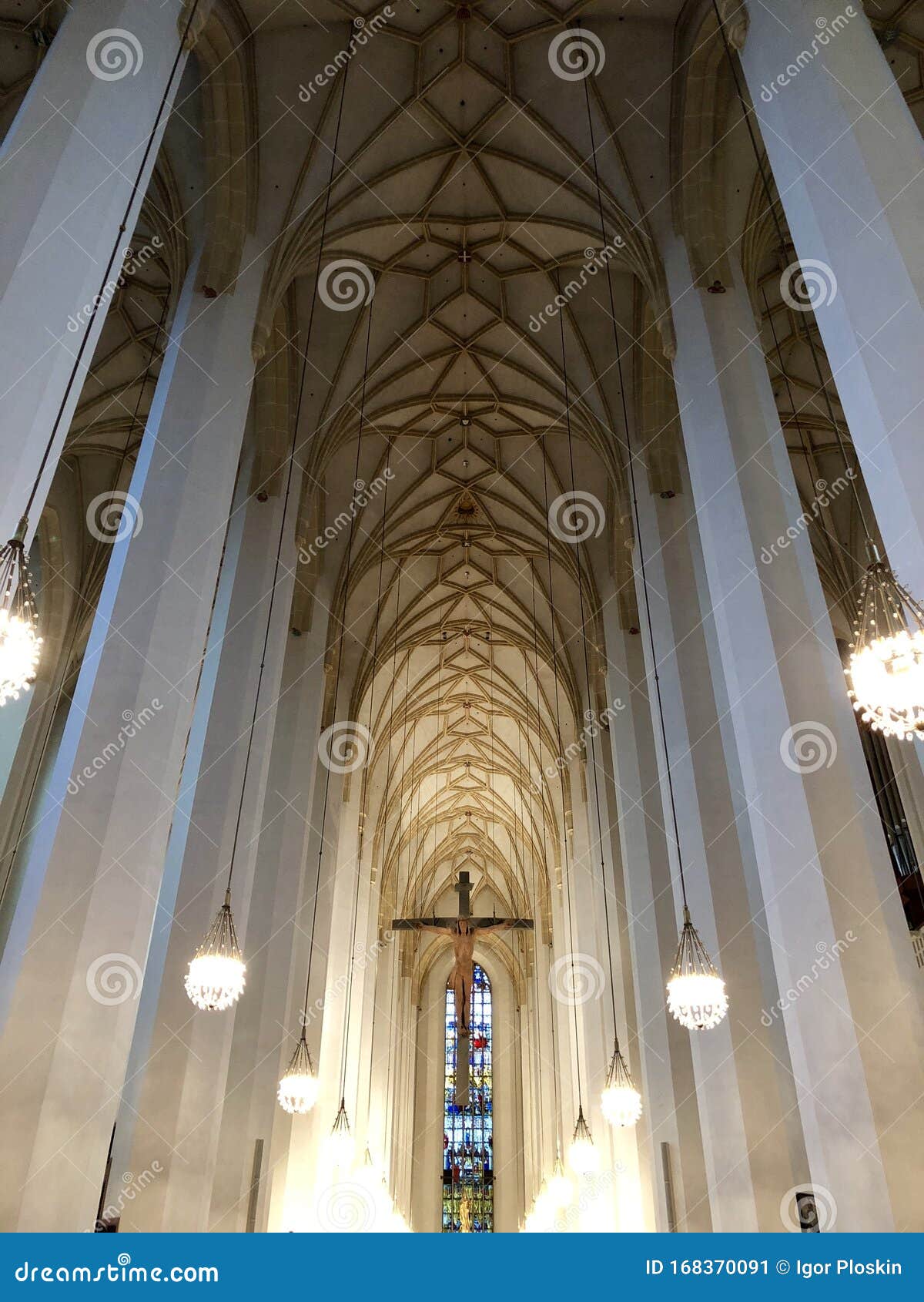 Beautiful Ceiling in the Church Stock Image - Image of european ...