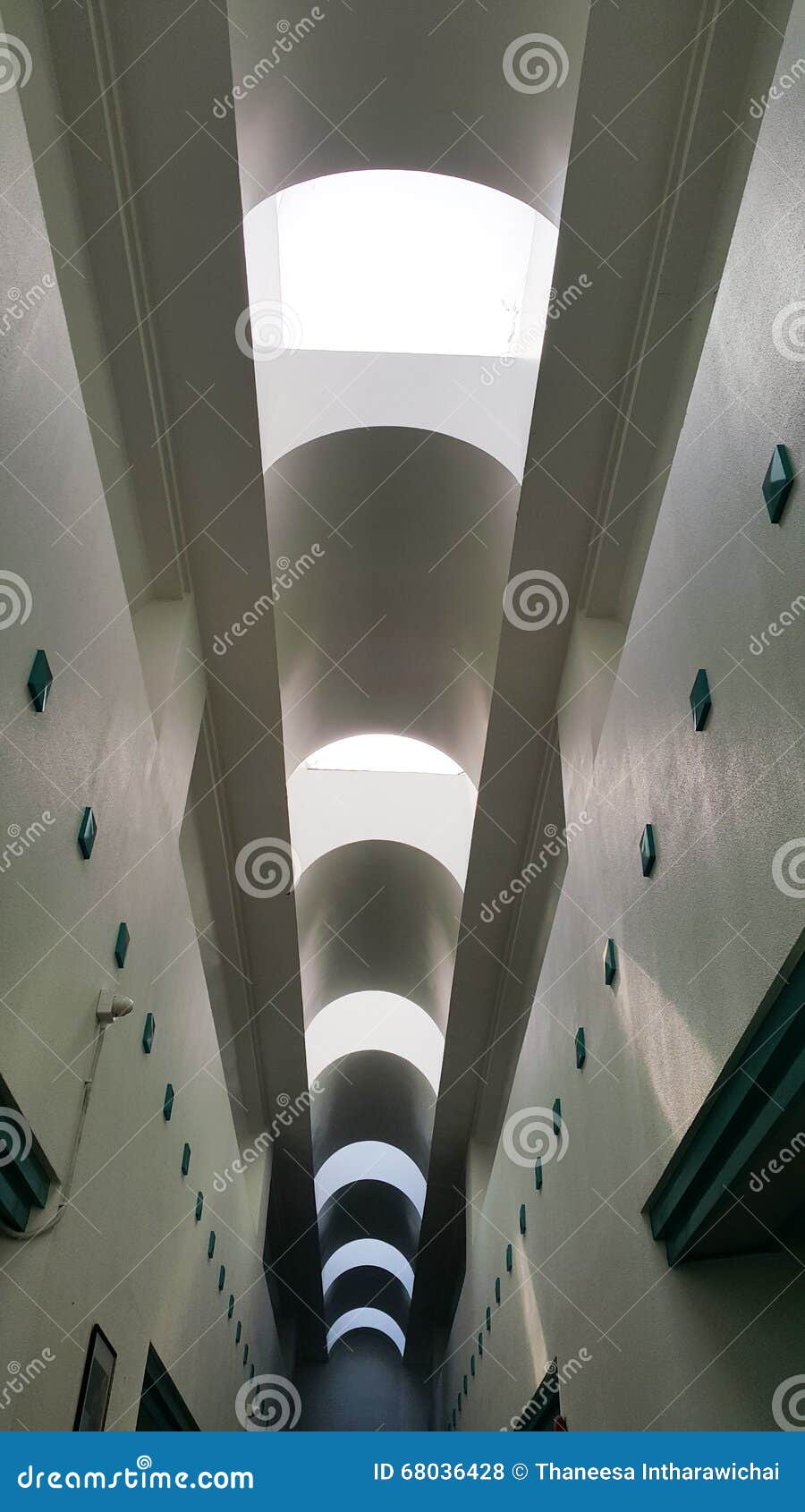 Beautiful Ceiling Design of Builidng Walkway Stock Photo - Image of ...