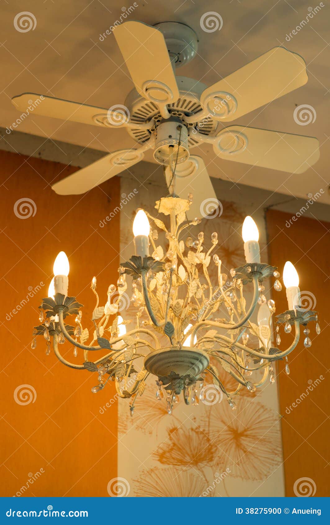 Beautiful ceiling fan stock photo. Image of circulation - 38275900