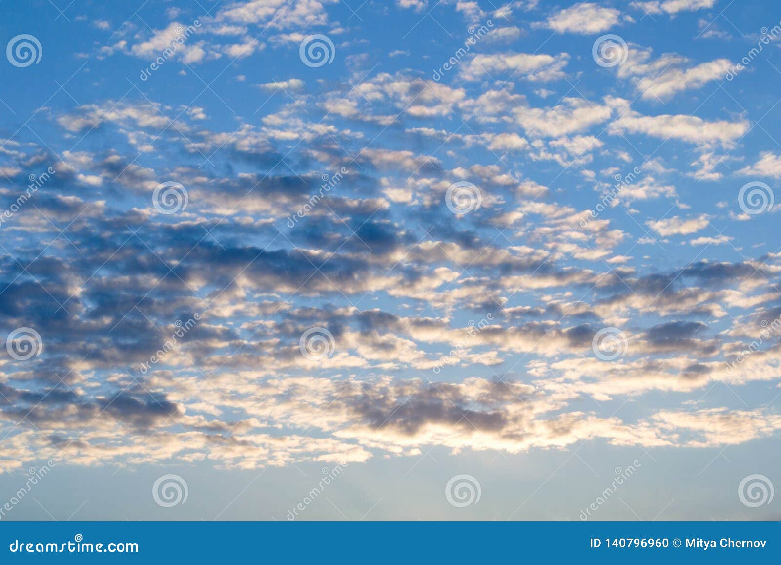Beautiful Celestial Landscape. Clouds and Sun at Dawn. the Radiance of ...