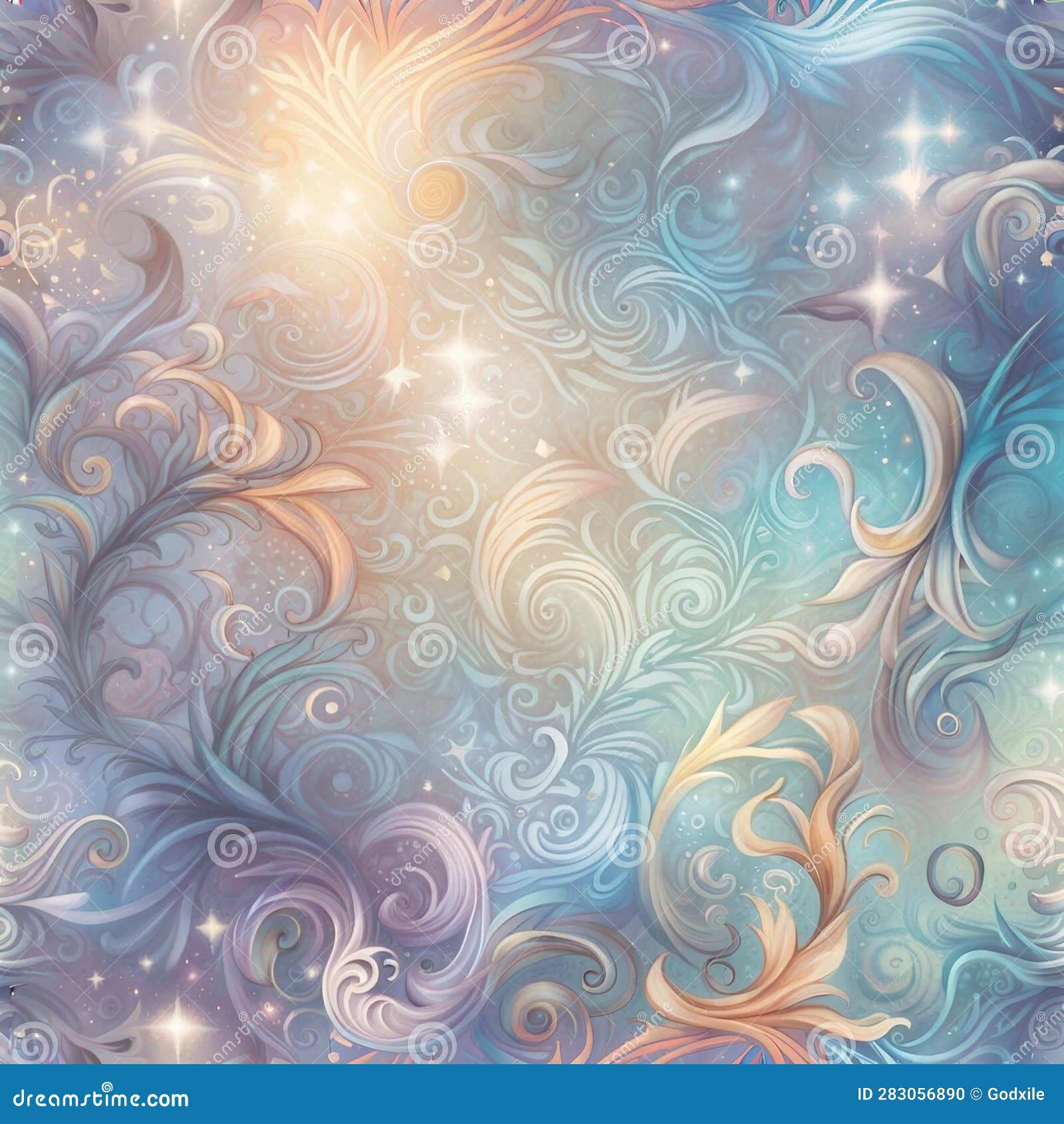 Beautiful Celestial Pattern 3 Stock Illustration - Illustration of ...