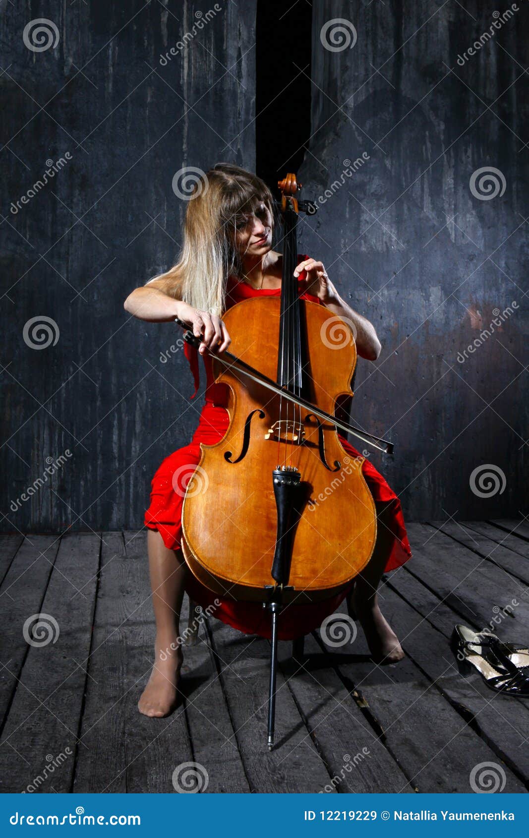 Beautiful cello musician stock image. Image of black - 12219229