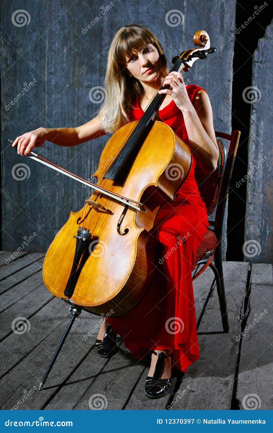 Beautiful cello musician stock image. Image of instrument - 12370397