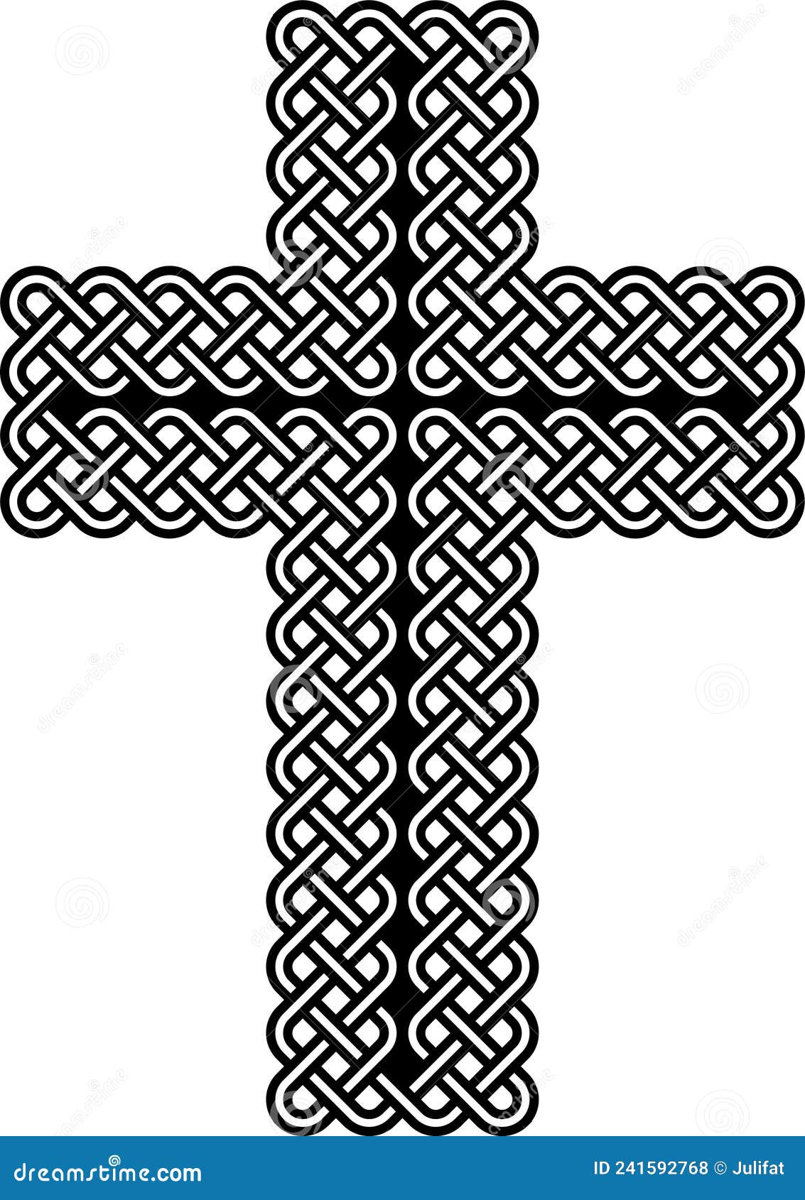 Beautiful Celtic Cross. Vector Illustration Isolated Stock Vector ...
