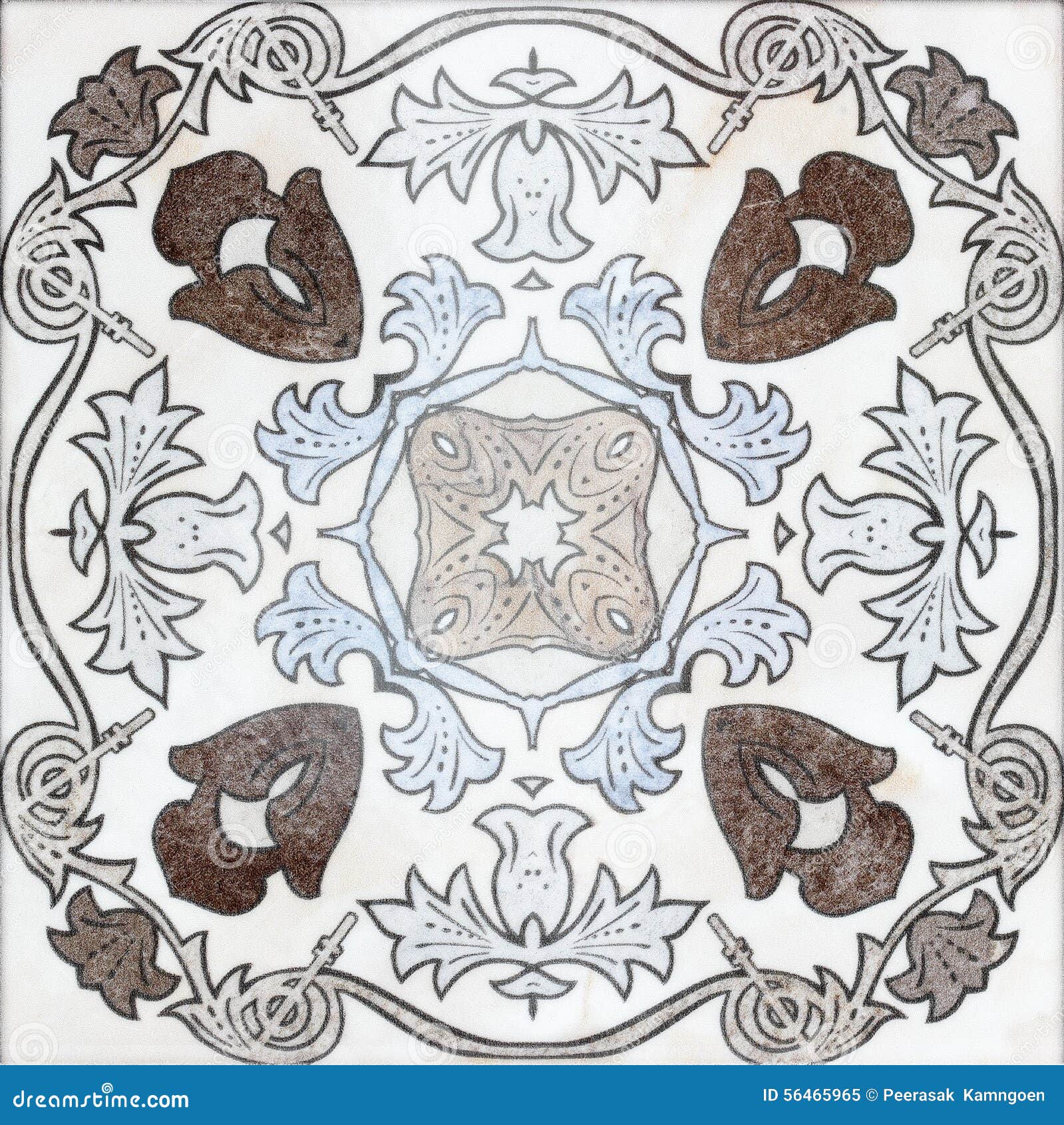 Beautiful Ceramic Tiles Patterns Stock Illustration - Illustration of ...