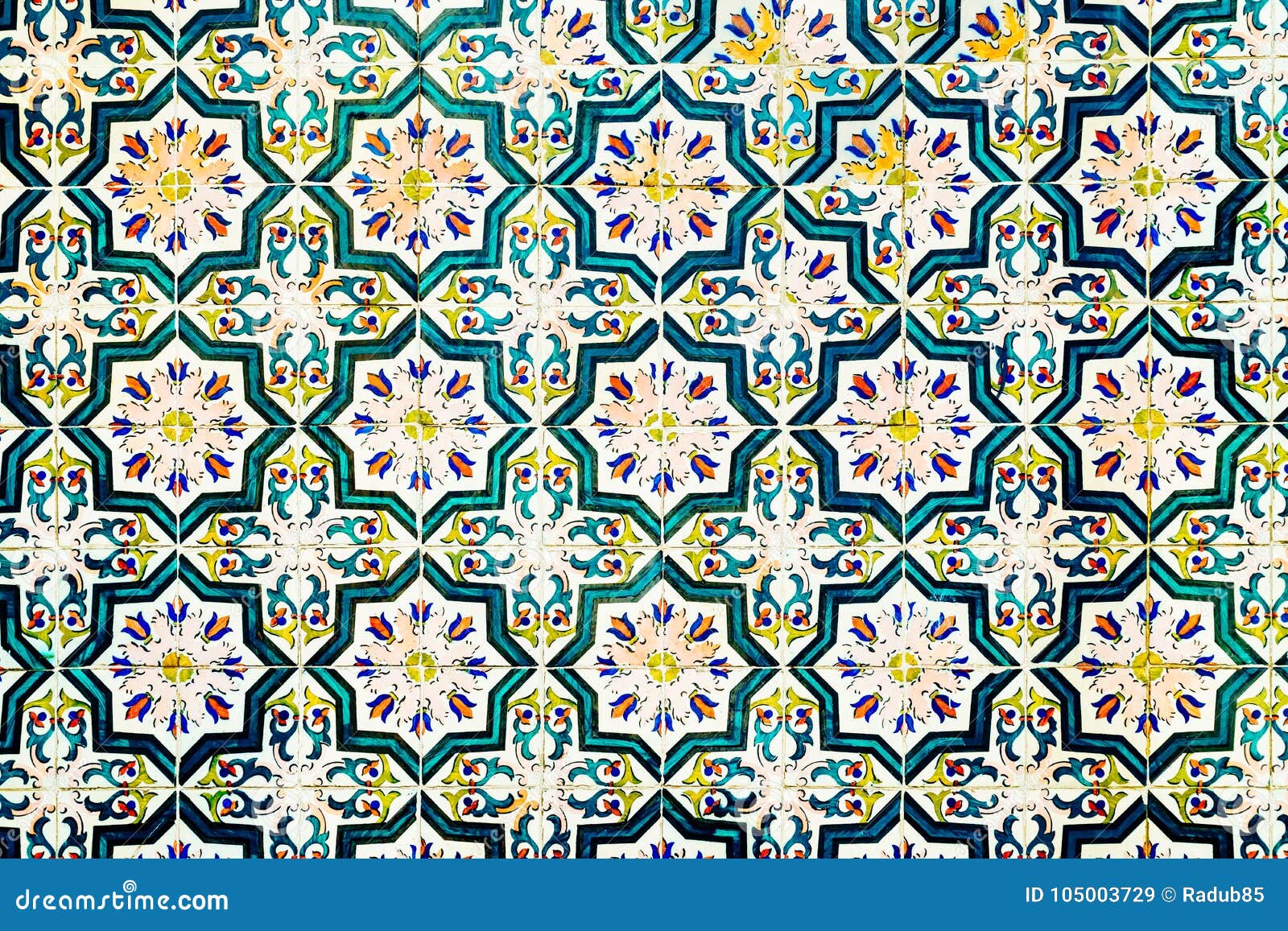 Beautiful Ceramic Wall Texture Pattern in Lisbon Stock Image - Image of ...