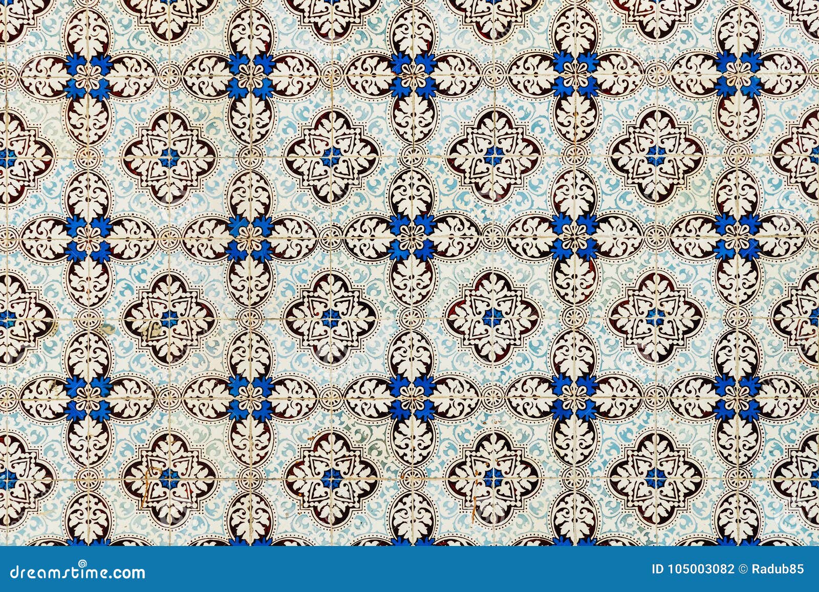 Beautiful Ceramic Wall Texture Pattern in Lisbon Stock Photo - Image of ...