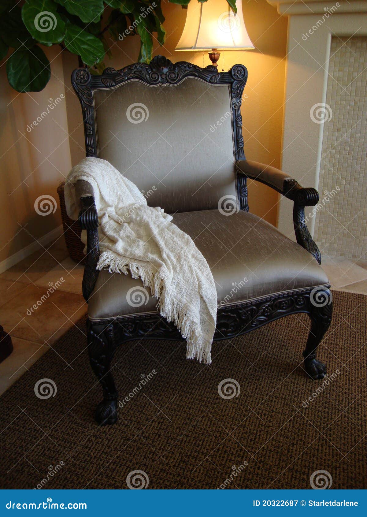 Beautiful Chair stock image. Image of silver, wood, brown - 20322687