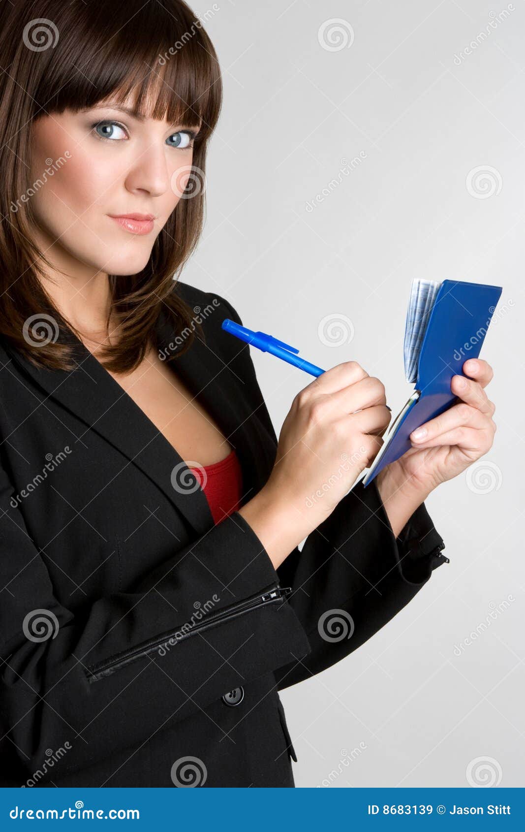 Beautiful Checkbook Woman stock image. Image of pretty - 8683139