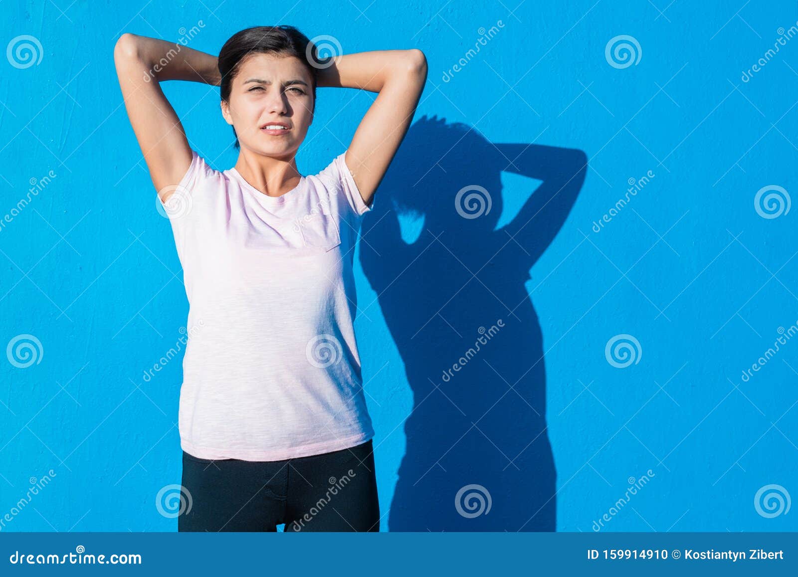 Beautiful Cheerful Young Girl Wearing Casual Clothes Standing Isolated
