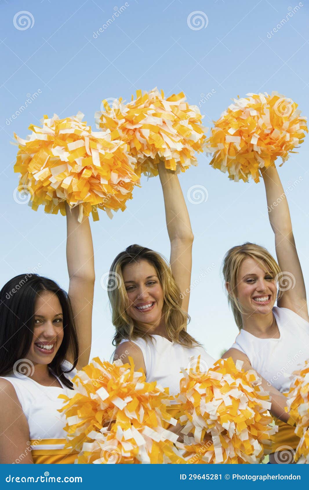 Cheerleaders Cheering For Their Team Royalty-Free Stock Image ...