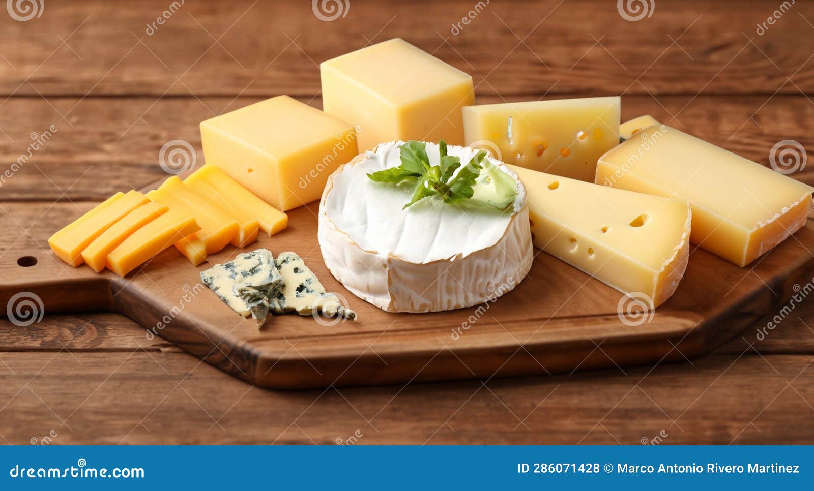 Beautiful Cheese Board with Variety Stock Photo - Image of rust ...