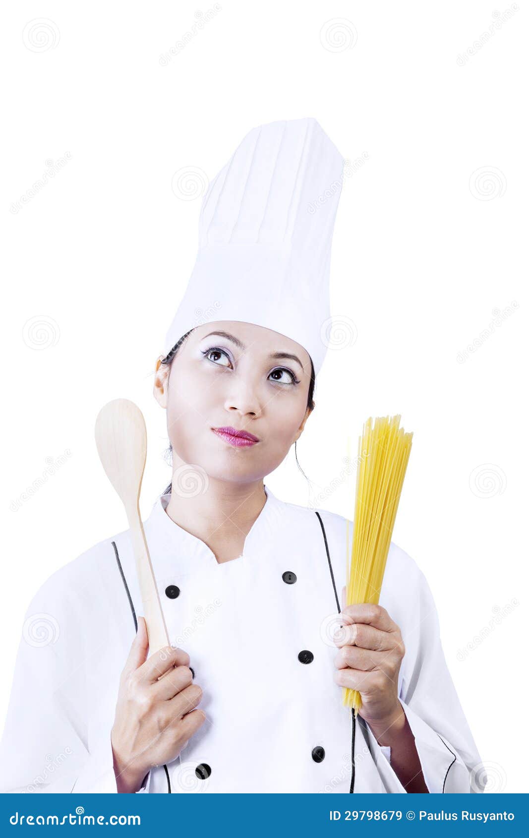 Chef Thinking of Cooking Pasta Stock Image - Image of cooking ...