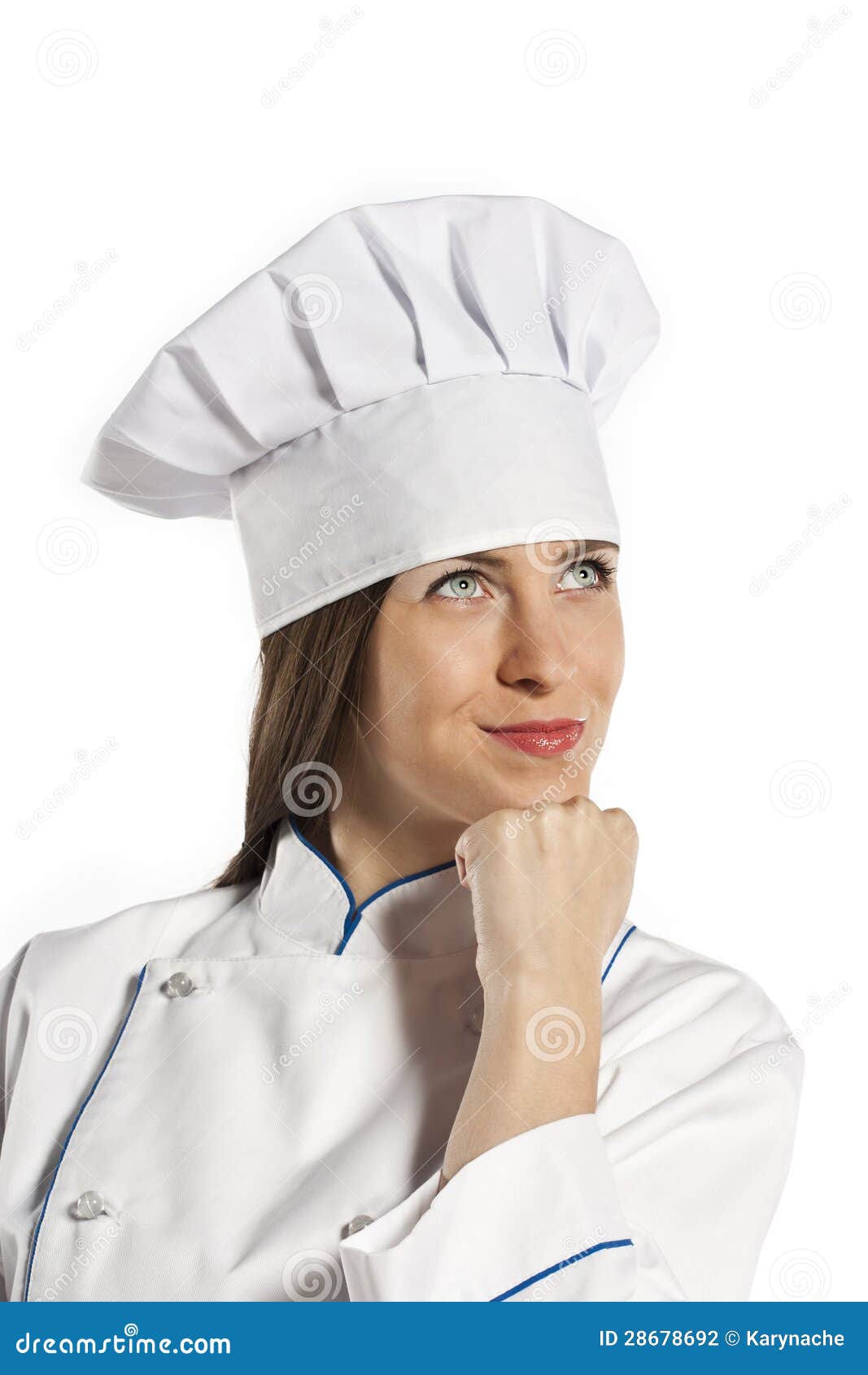 Beautiful chef. Portrait stock photo. Image of pretty - 28678692