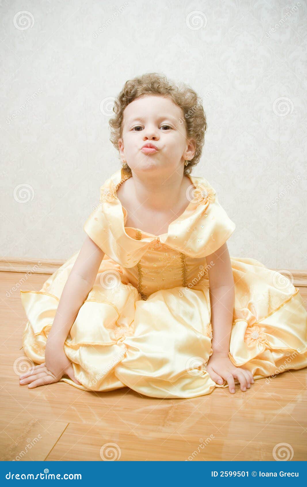 Beautiful child princess stock image. Image of wooden - 2599501