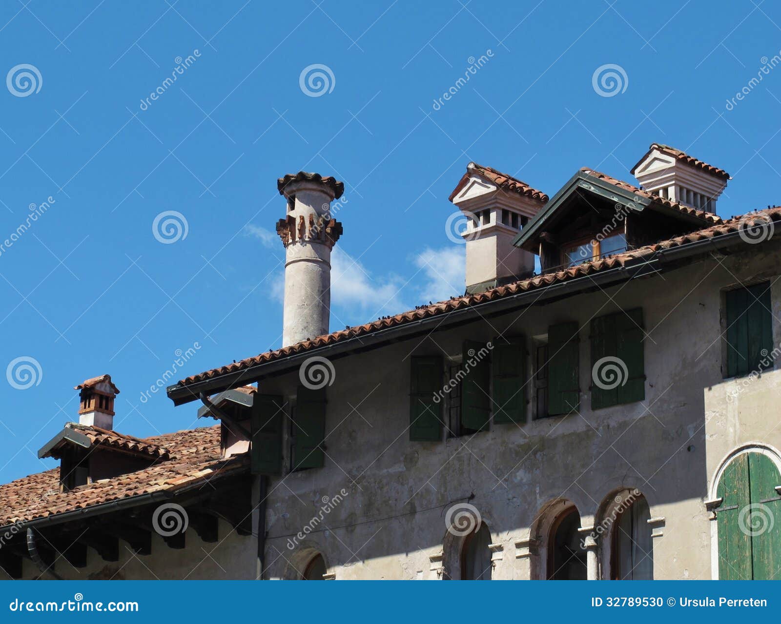 Beautiful chimneys stock photo. Image of exterior, building - 32789530
