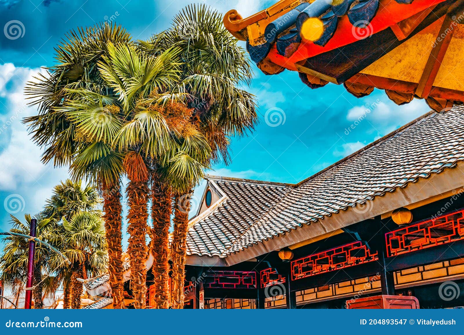 Beautiful Chinese Landscape Park Stock Image - Image of botanical ...