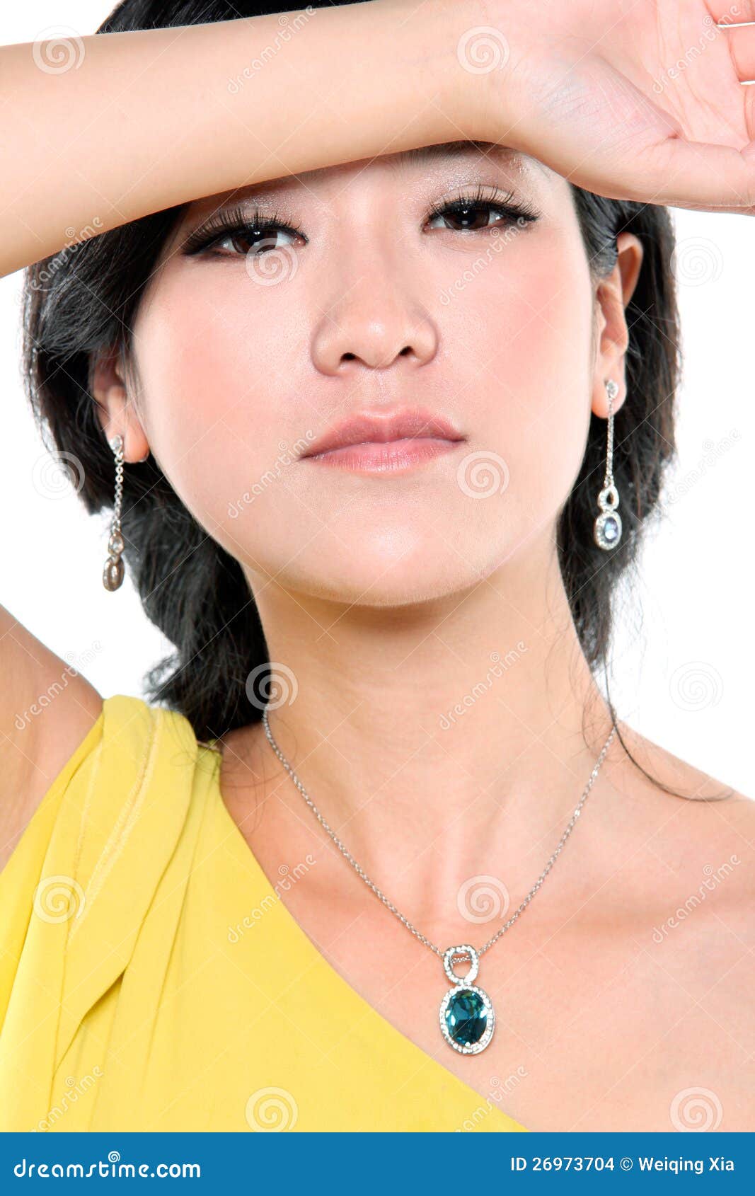 Beautiful chinese model stock photo. Image of hairstyle - 26973704