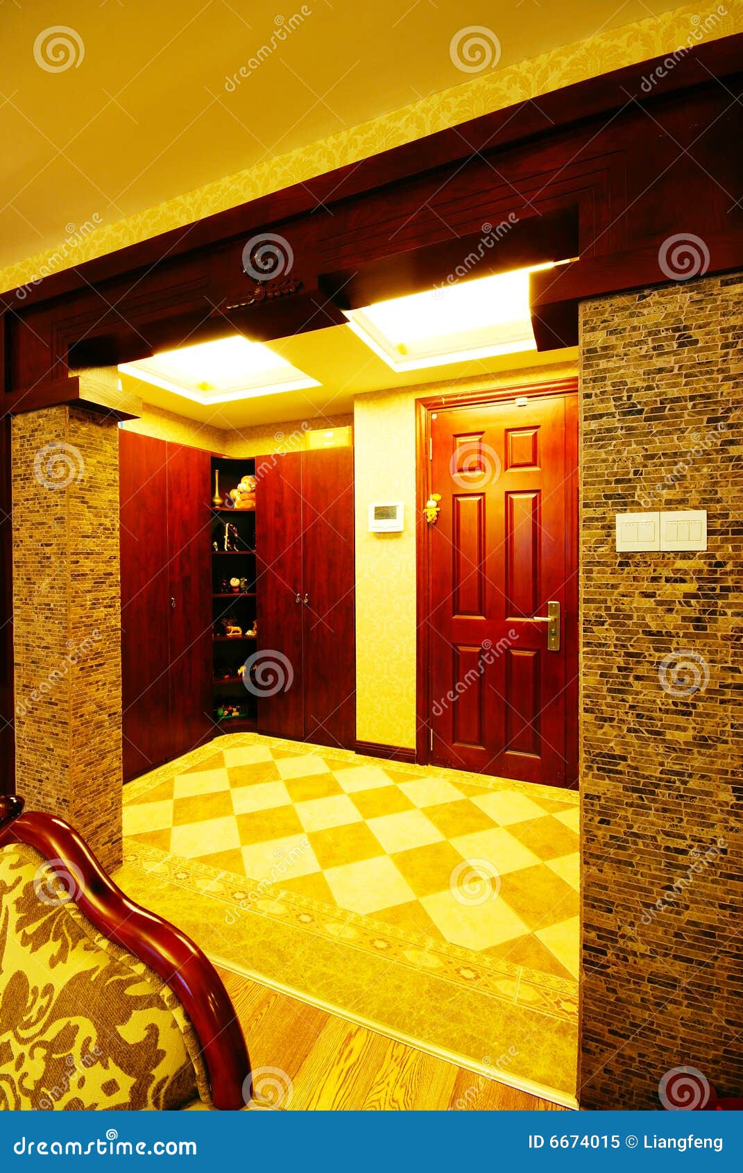 Beautiful Chinese room stock image. Image of indoor, entrance - 6674015