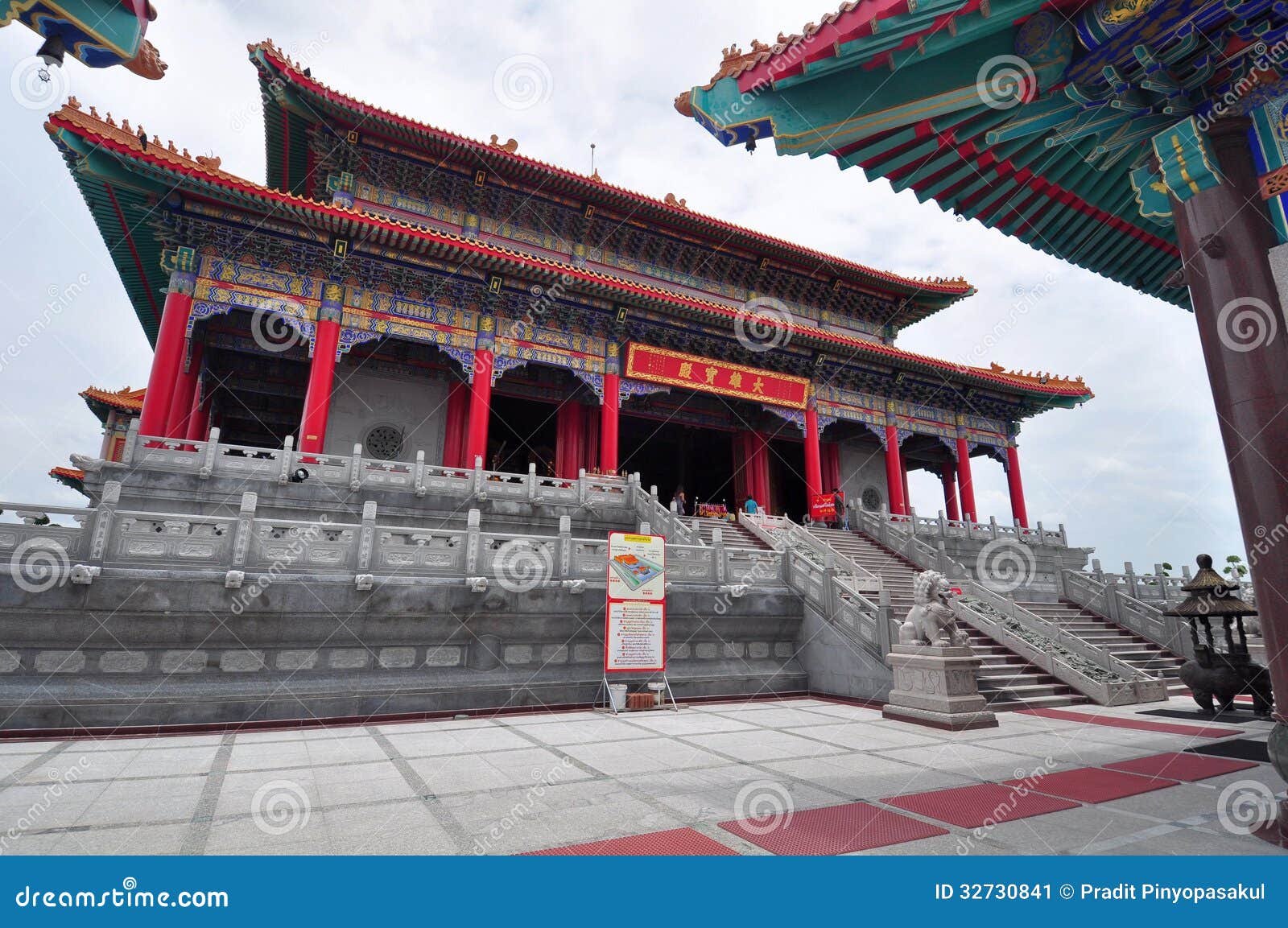 Beautiful Chinese Temple in Thailand Stock Image - Image of culture ...