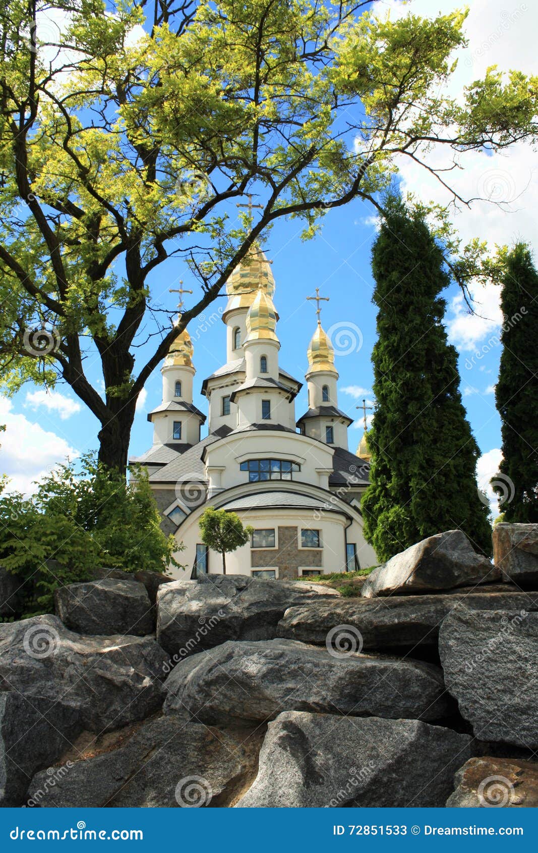 Beautiful christian church stock image. Image of grass - 72851533