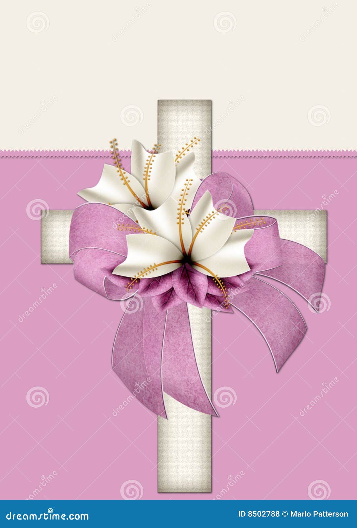 Beautiful Christian Cross Greeting Card Stock Illustration ...