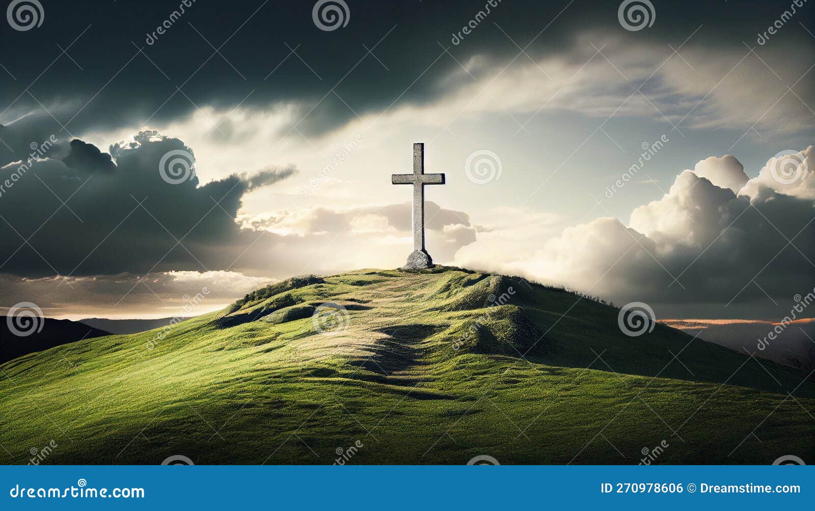 A Beautiful Christian Cross Illustration Stock Illustration ...