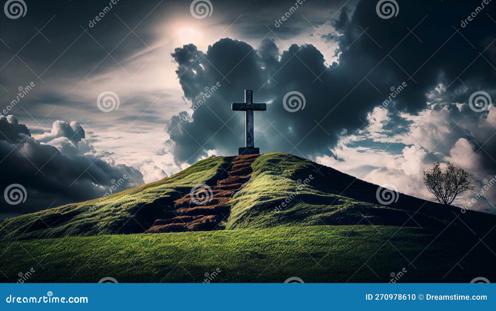 A Beautiful Christian Cross Illustration Stock Illustration ...