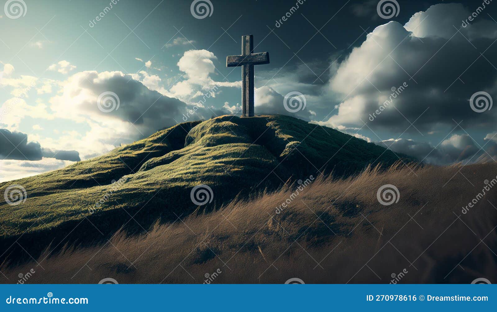 A Beautiful Christian Cross Illustration Stock Illustration ...
