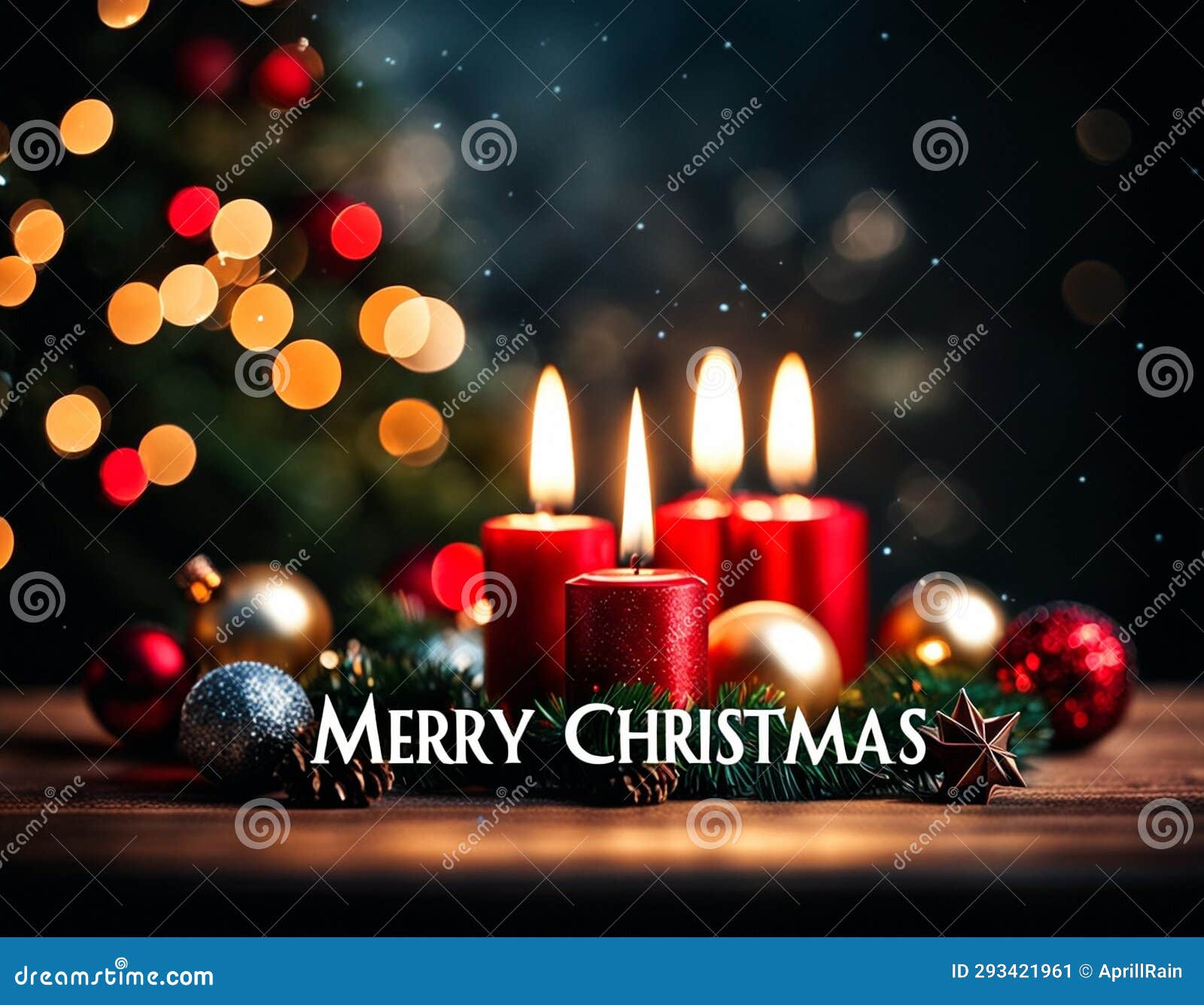 Beautiful Christmas card stock image. Image of gold - 293421961