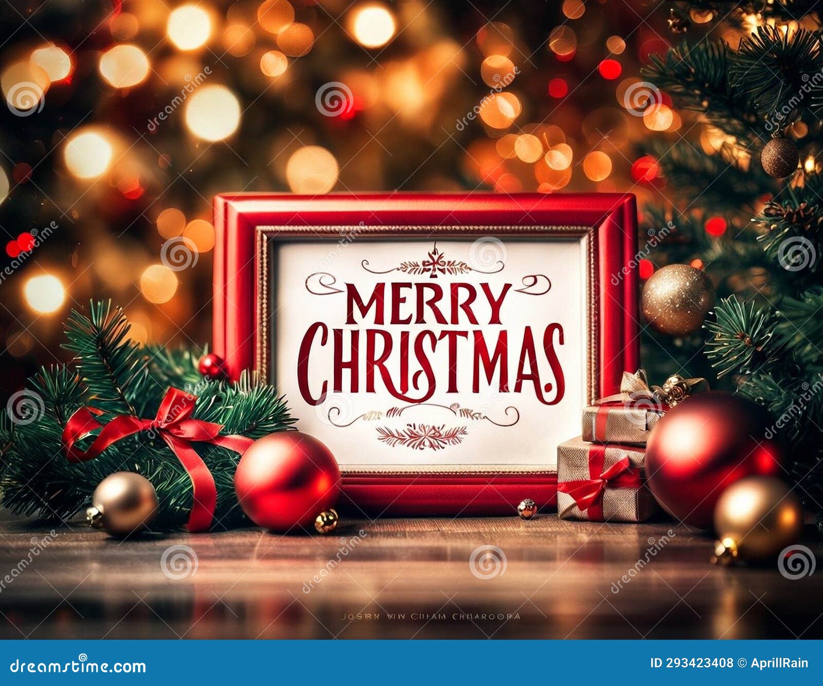 Beautiful Christmas card stock photo. Image of congratulation - 293423408