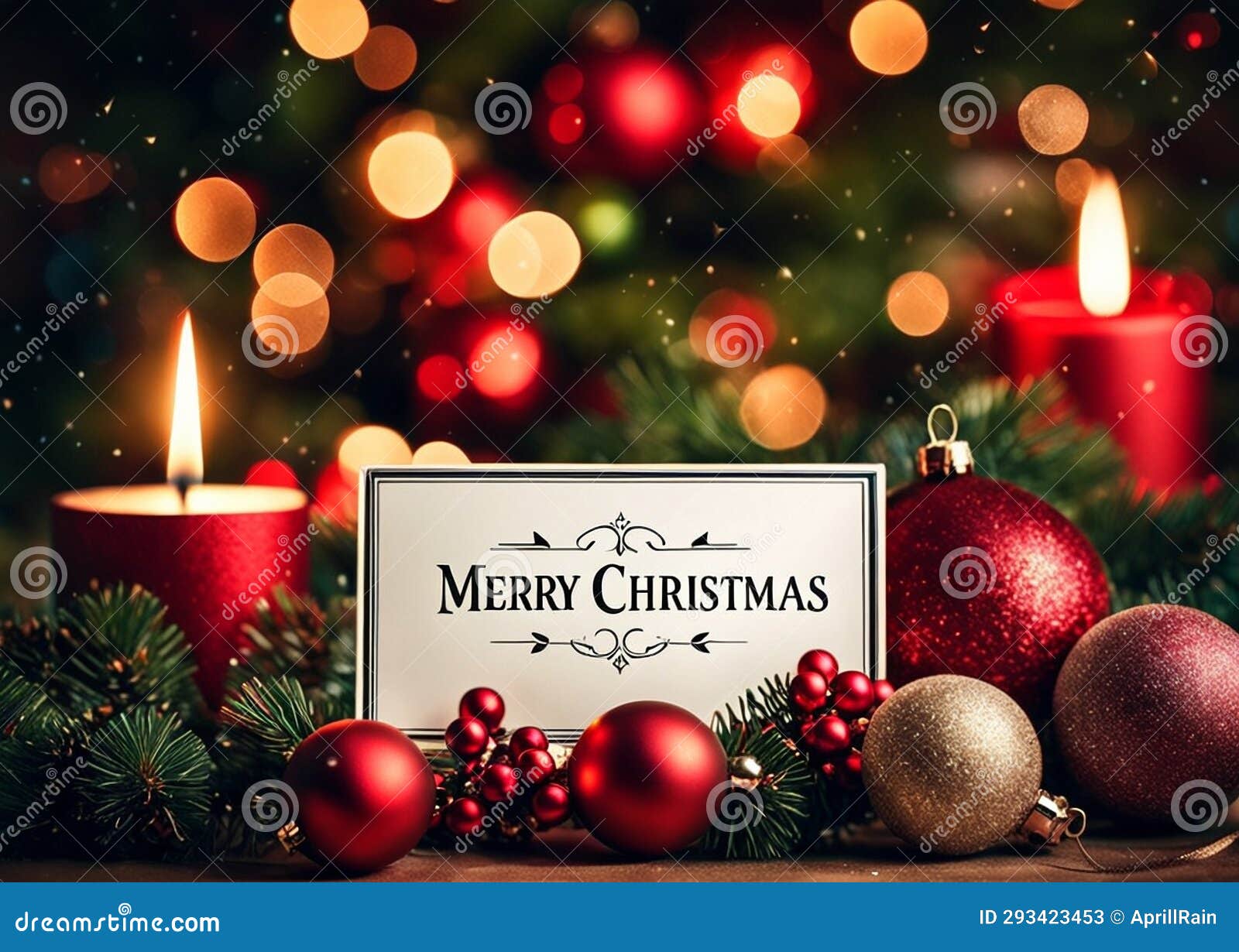 Beautiful Christmas card stock image. Image of star - 293423453