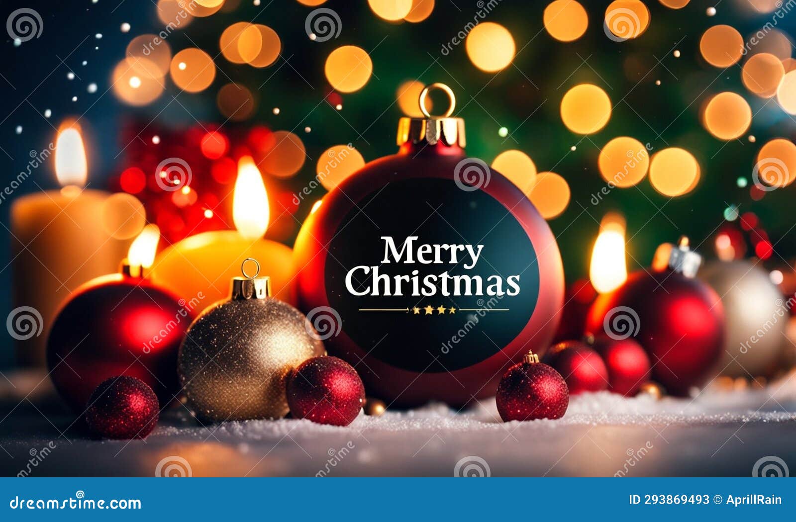 Beautiful Christmas card stock image. Image of composition - 293869493