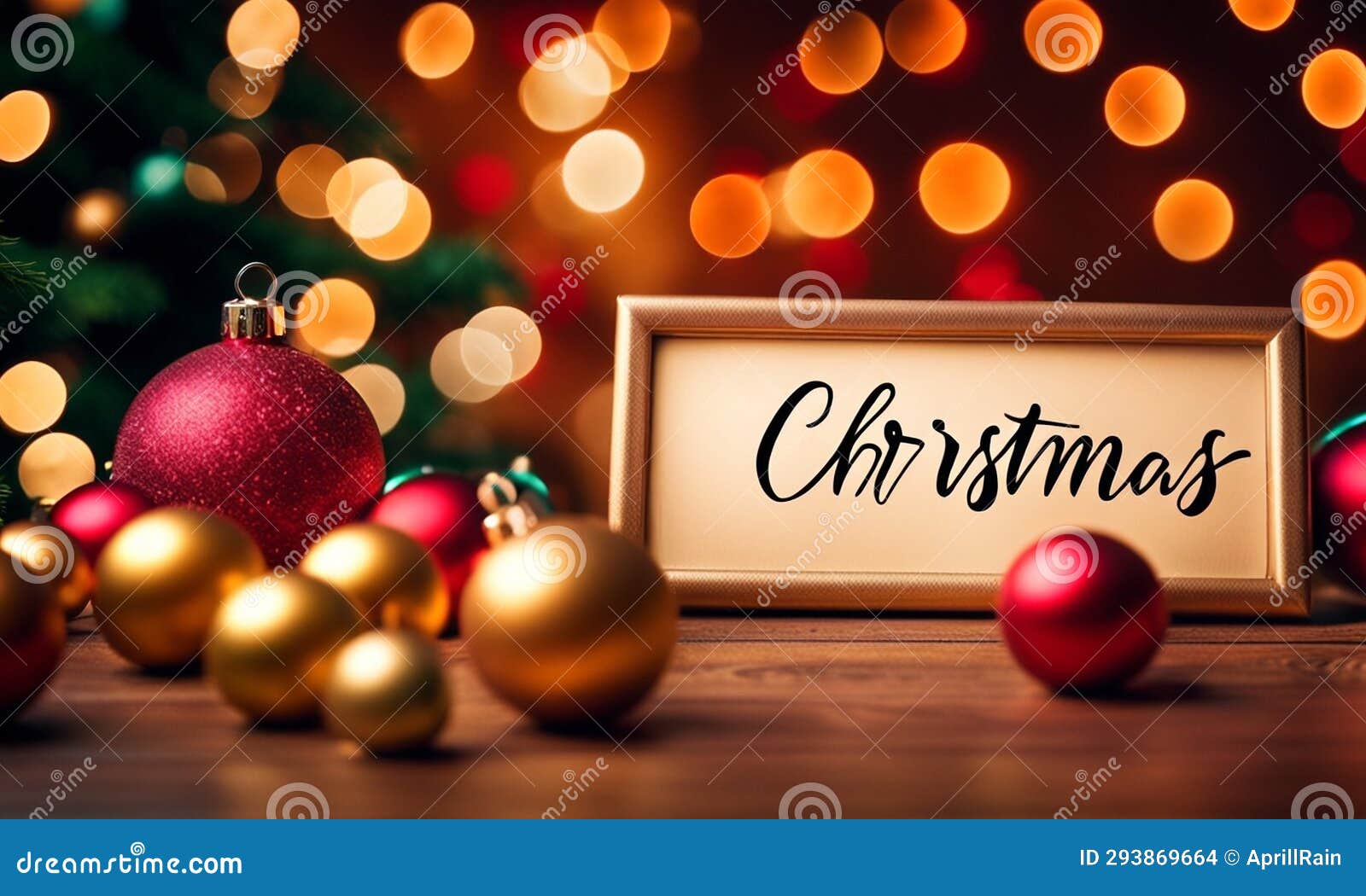 Beautiful Christmas card stock photo. Image of merry - 293869664