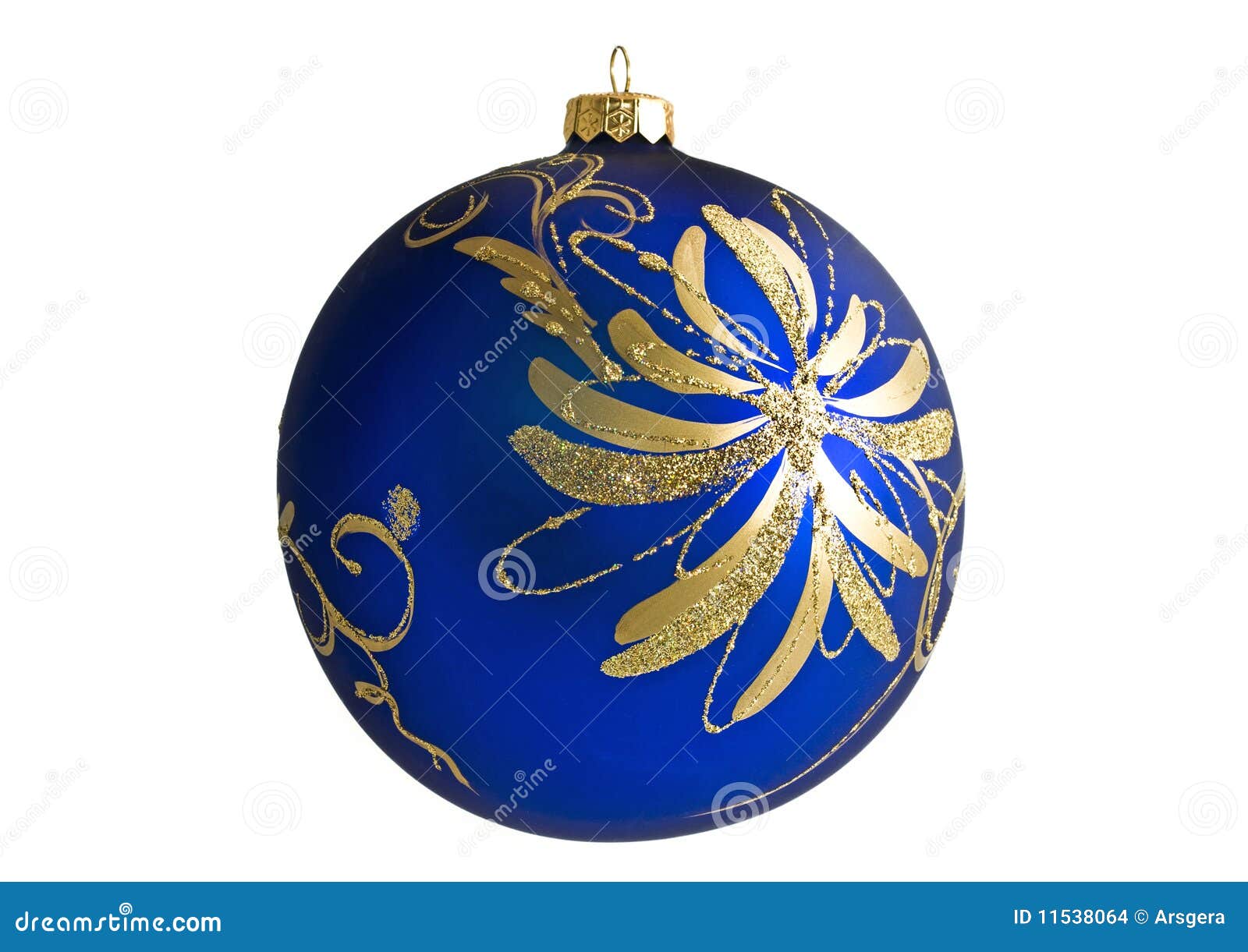 Beautiful Christmas Decoration Bauble Stock Photo - Image of golden ...