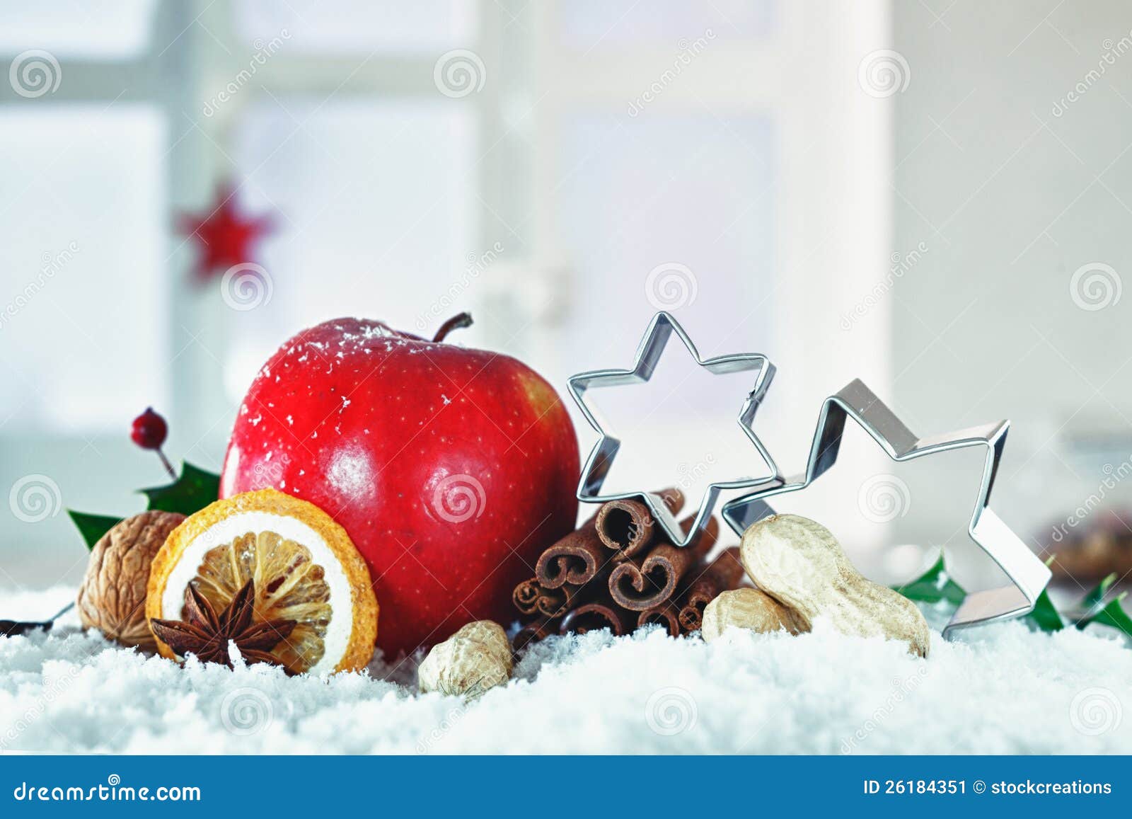 Beautiful Christmas Still Life Stock Image - Image of header, dessert ...