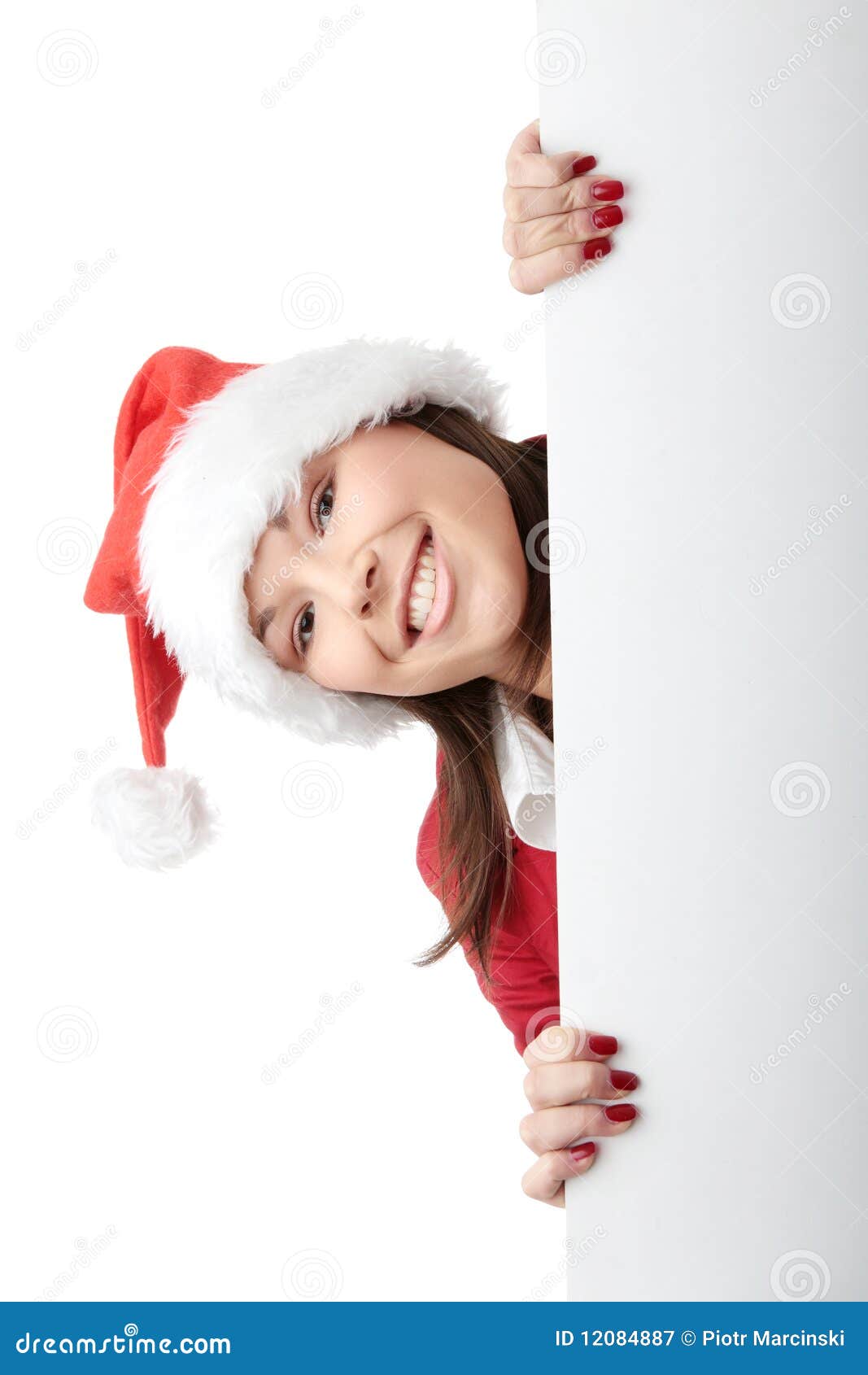Beautiful christmas woman stock image. Image of claus - 12084887