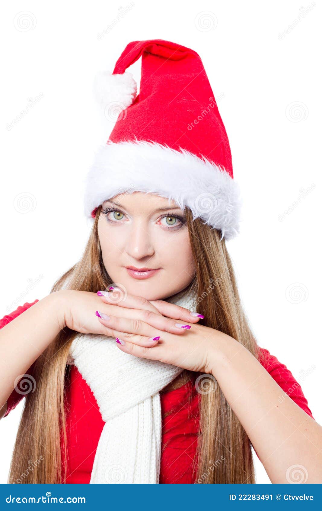 Beautiful Christmas woman stock image. Image of celebration - 22283491