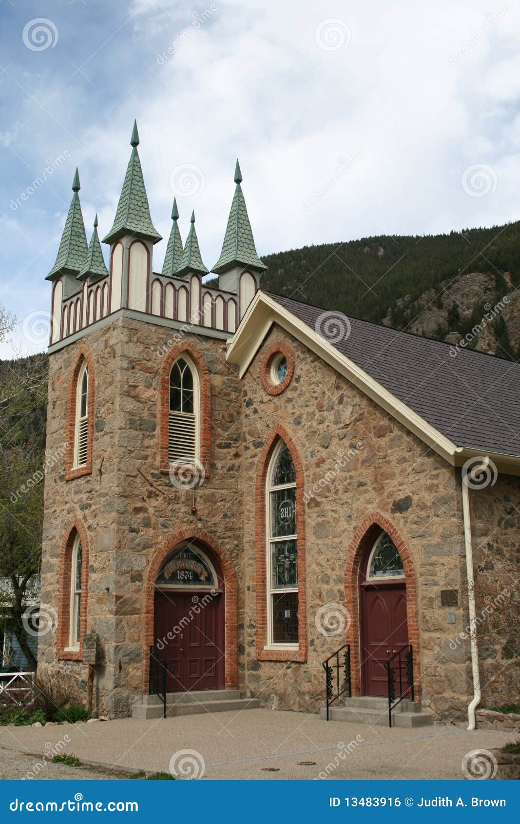 Beautiful Church in the Mountains Stock Photo - Image of arcs, peaceful ...