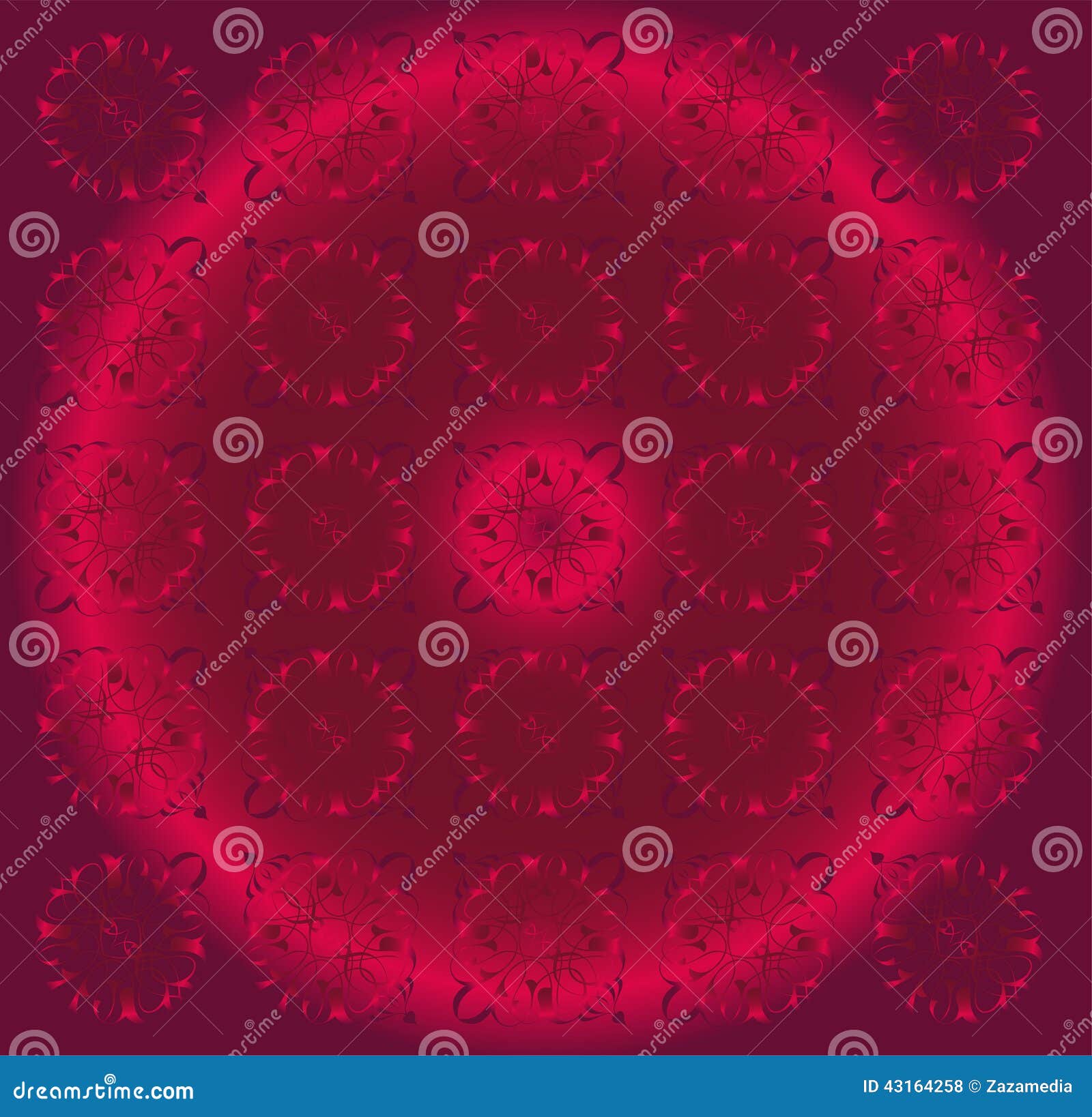 Beautiful Circle Red Light Floral Background Stock Vector ...