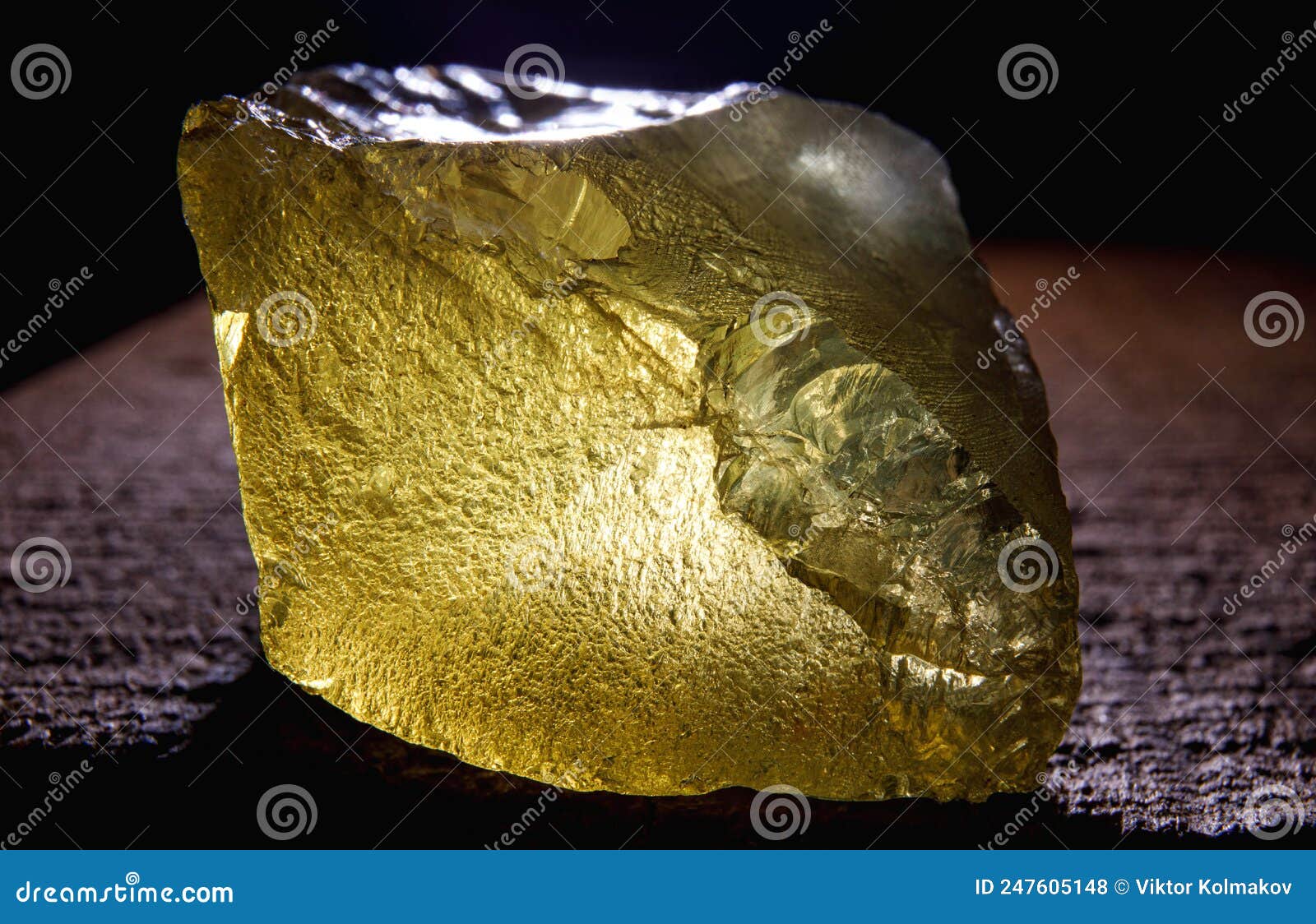 Beautiful Citrine of Golden Color. Natural Sample Stock Photo - Image ...